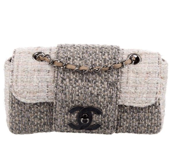 Chanel Chanel Y2K 2004 Classic Flap Tweed Fantasy Shoulder Bag | Grailed