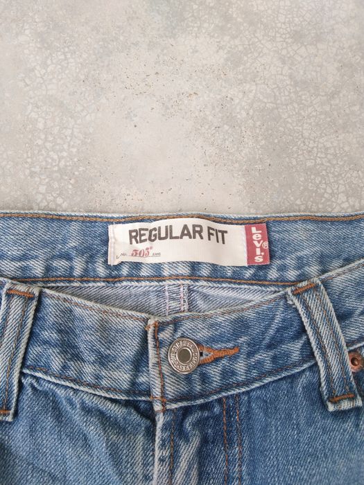 Vintage Vintage Levi's Jeans 505 Regular Light Wash Distressed Denim | Grailed