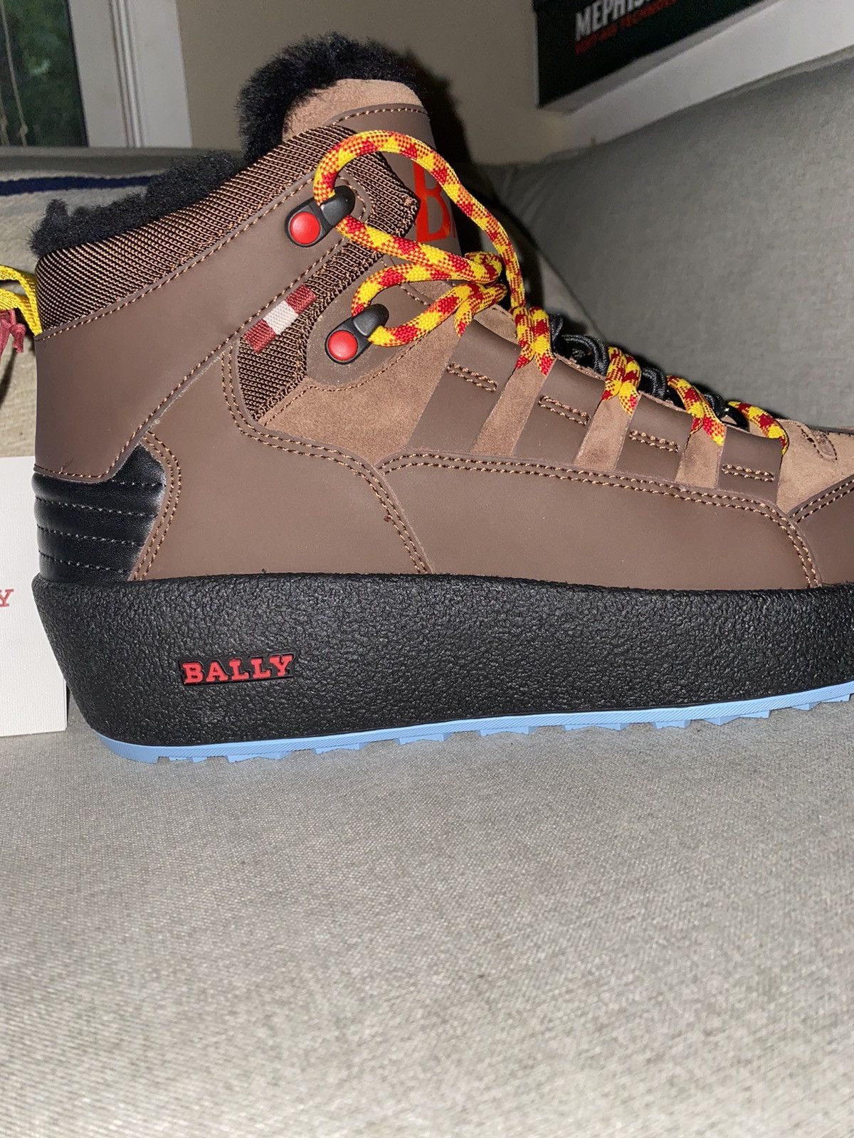 Bally Bally cusago shearling coconut brown leather hiking boots 9 | Grailed