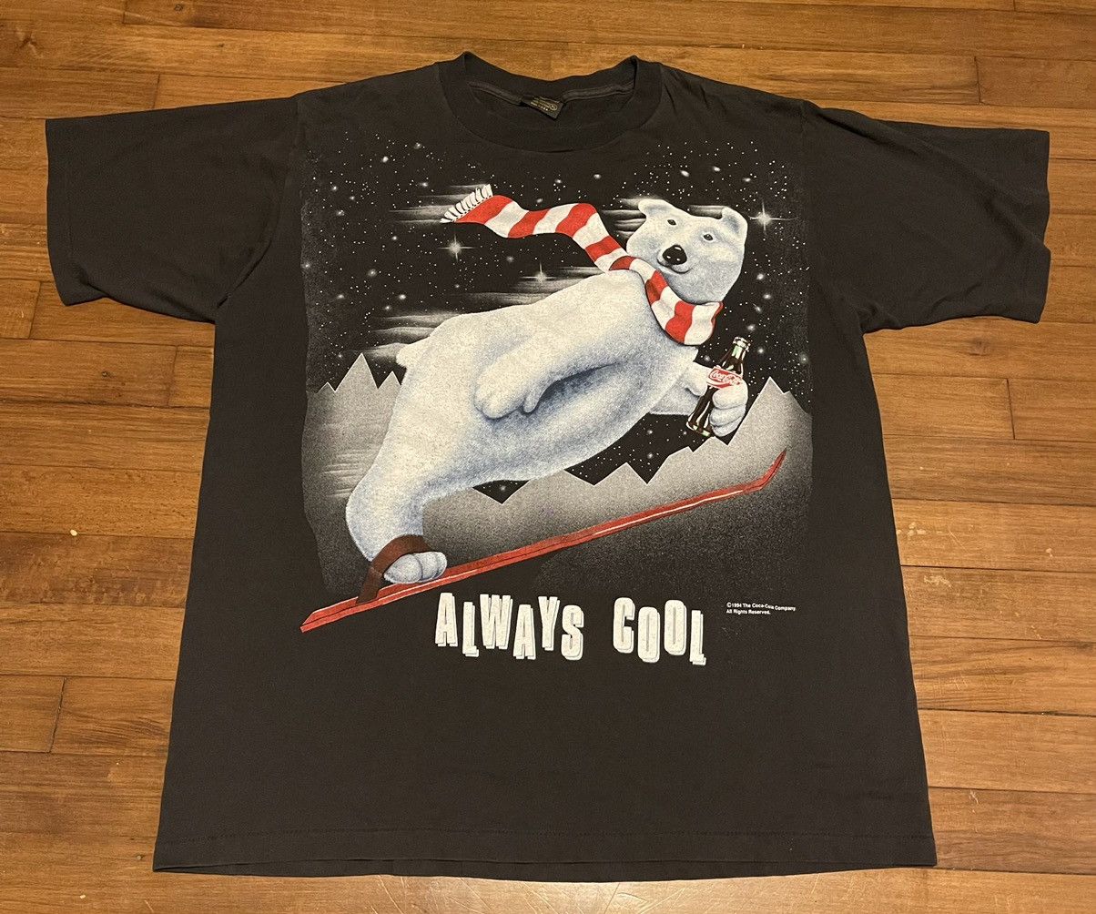 Coca Cola × Streetwear × Vintage Vintage 1994 Coke Coca Cola Bear Skiing Animal Polar Bear | Grailed