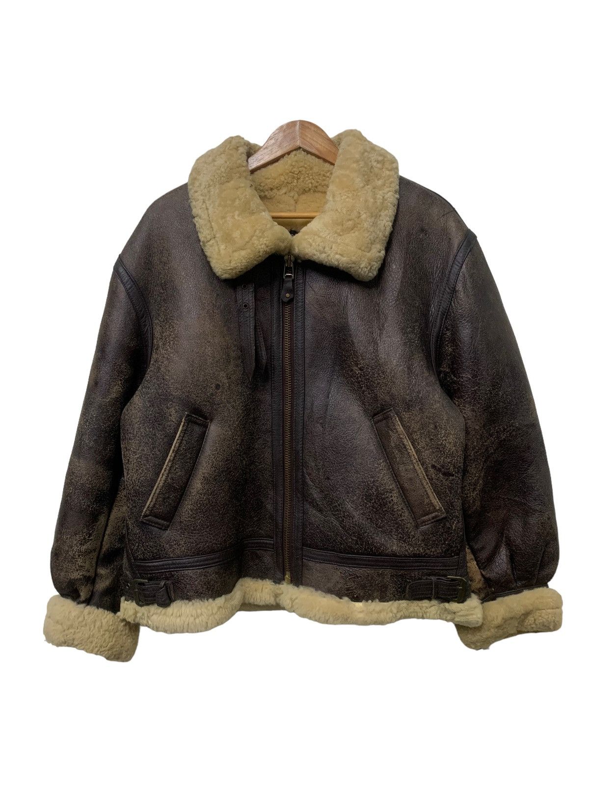 B 3 × Military × Sheepskin Coat 🔥VTG LEATHER JACKETS TYPE B3 | Grailed