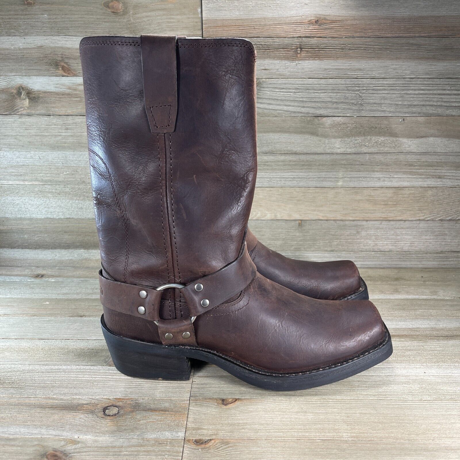 Vintage DURANGO BROWN LEATHER SOFT TOE HARNESS WESTERN BOOTS #DB5124 ...