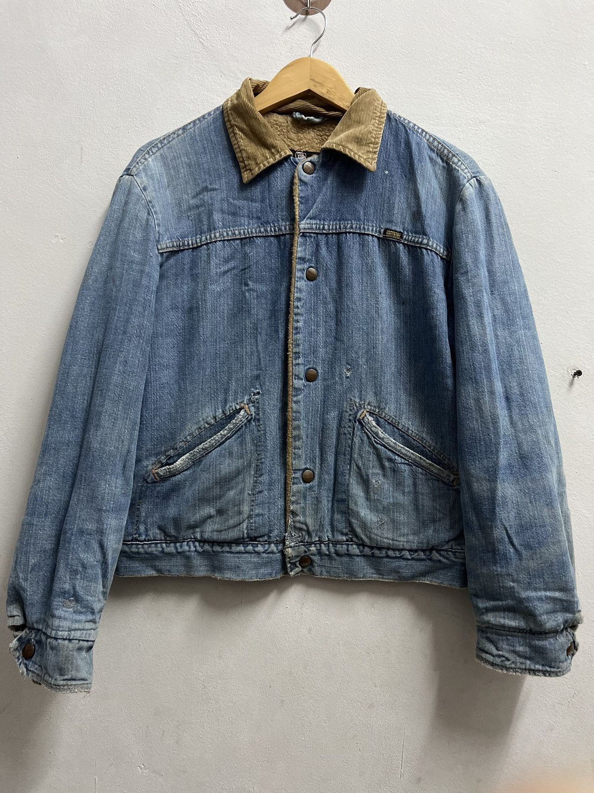 Vintage Vintage wrangler maverick trucker snap button denim | Grailed
