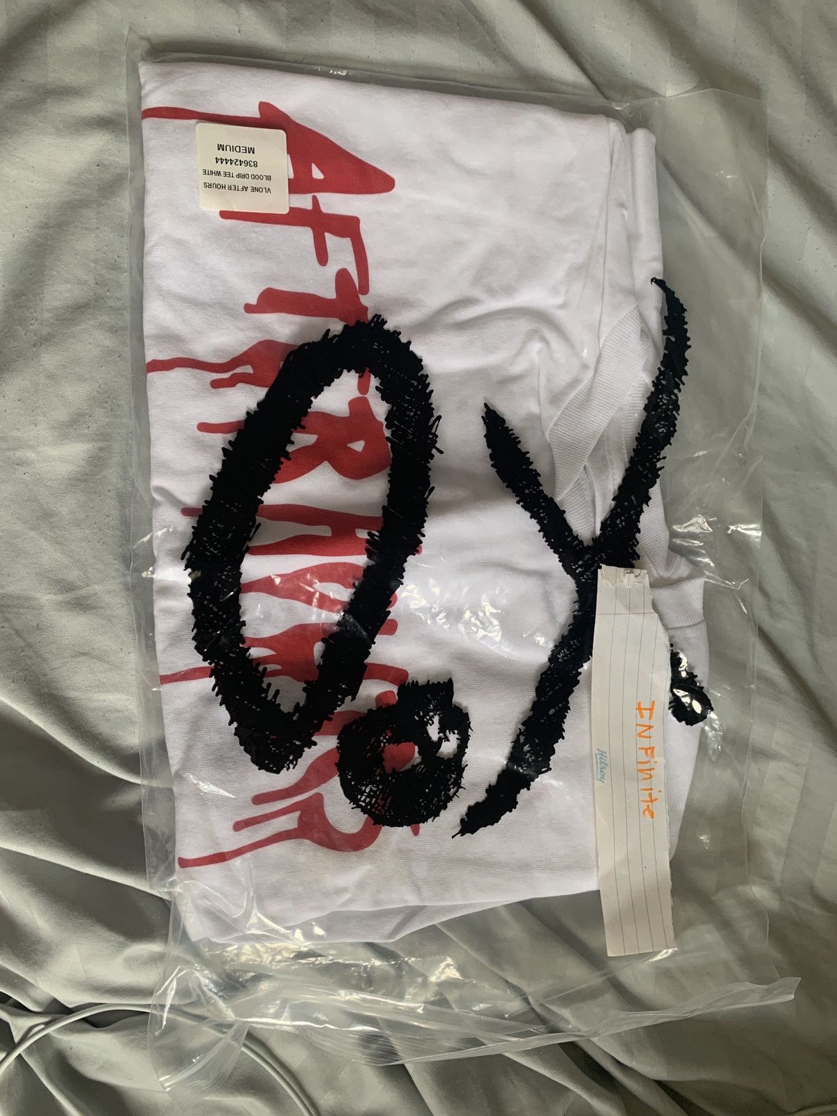 The Weeknd × Vlone Vlone x Weeknd After Hours Blood Drip Tee | Grailed