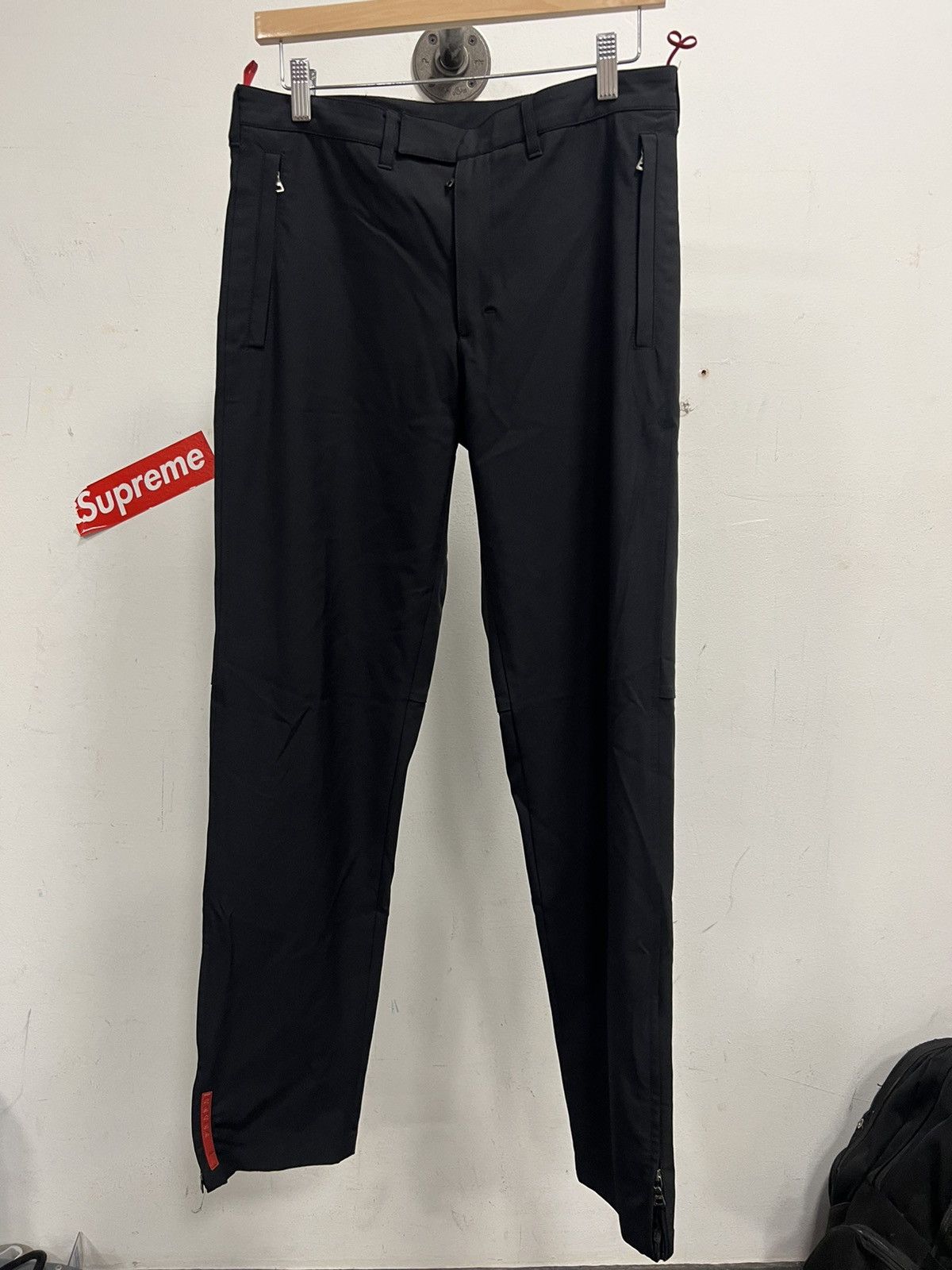 Vintage Vintage Prada Linea Rosa Nylon Pants | Grailed