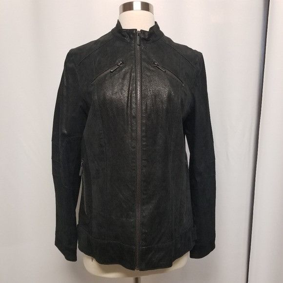 Stormtech Stormtech Rogue Black Distressed Leather Moto Jacket Md | Grailed