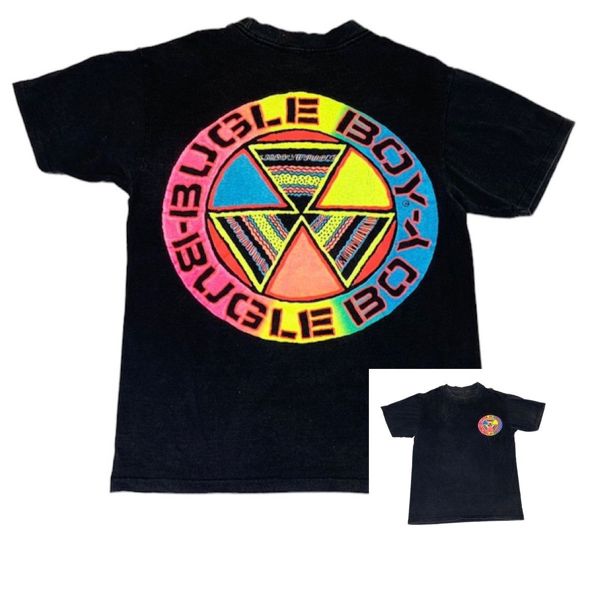 Vintage Vintage Bugle Boy T-shirt Black Skater Beach Surf | Grailed