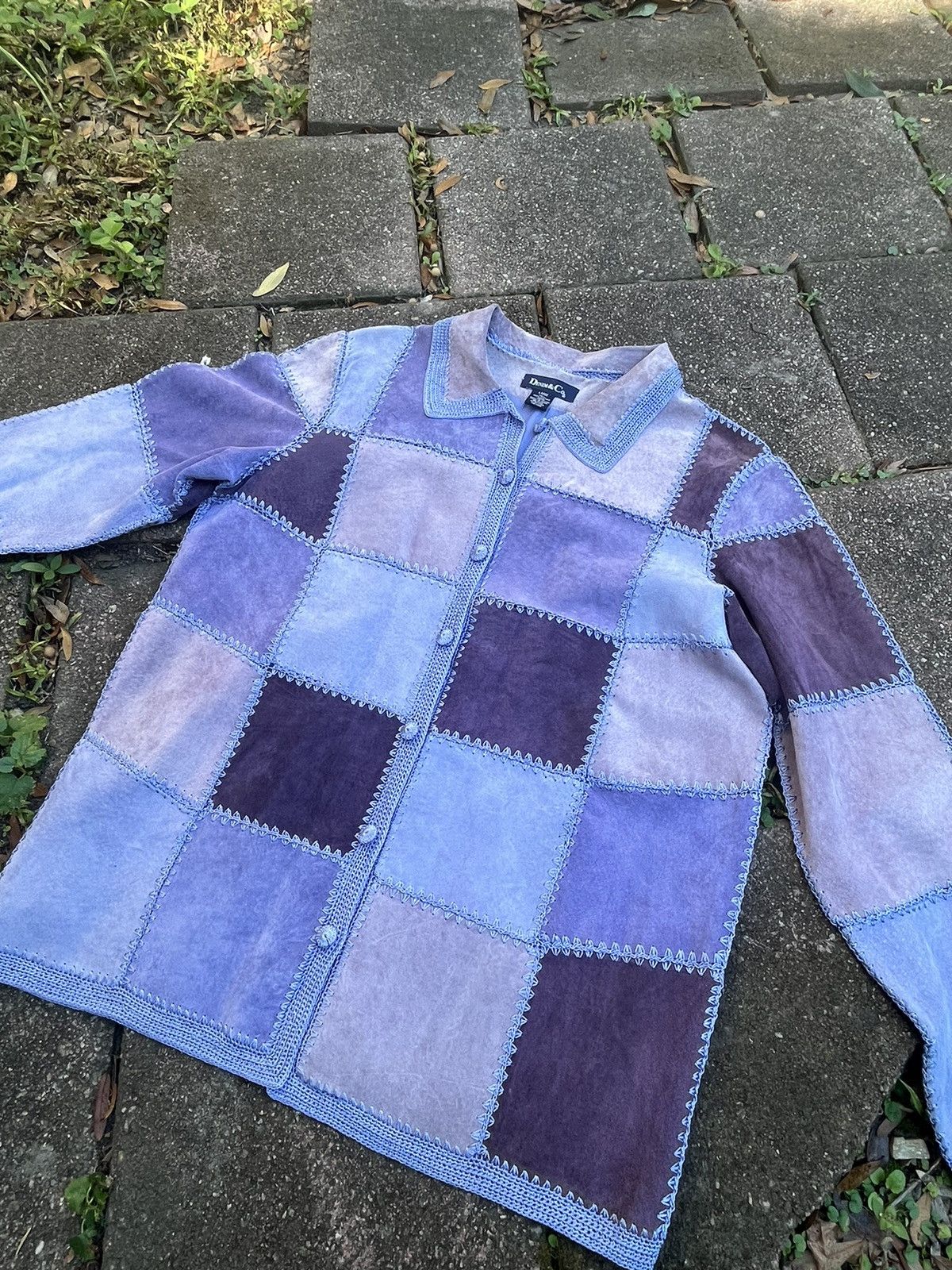 Vintage SUPER RARE VINTAGE SUEDE PATCHWORK JACKET | Grailed