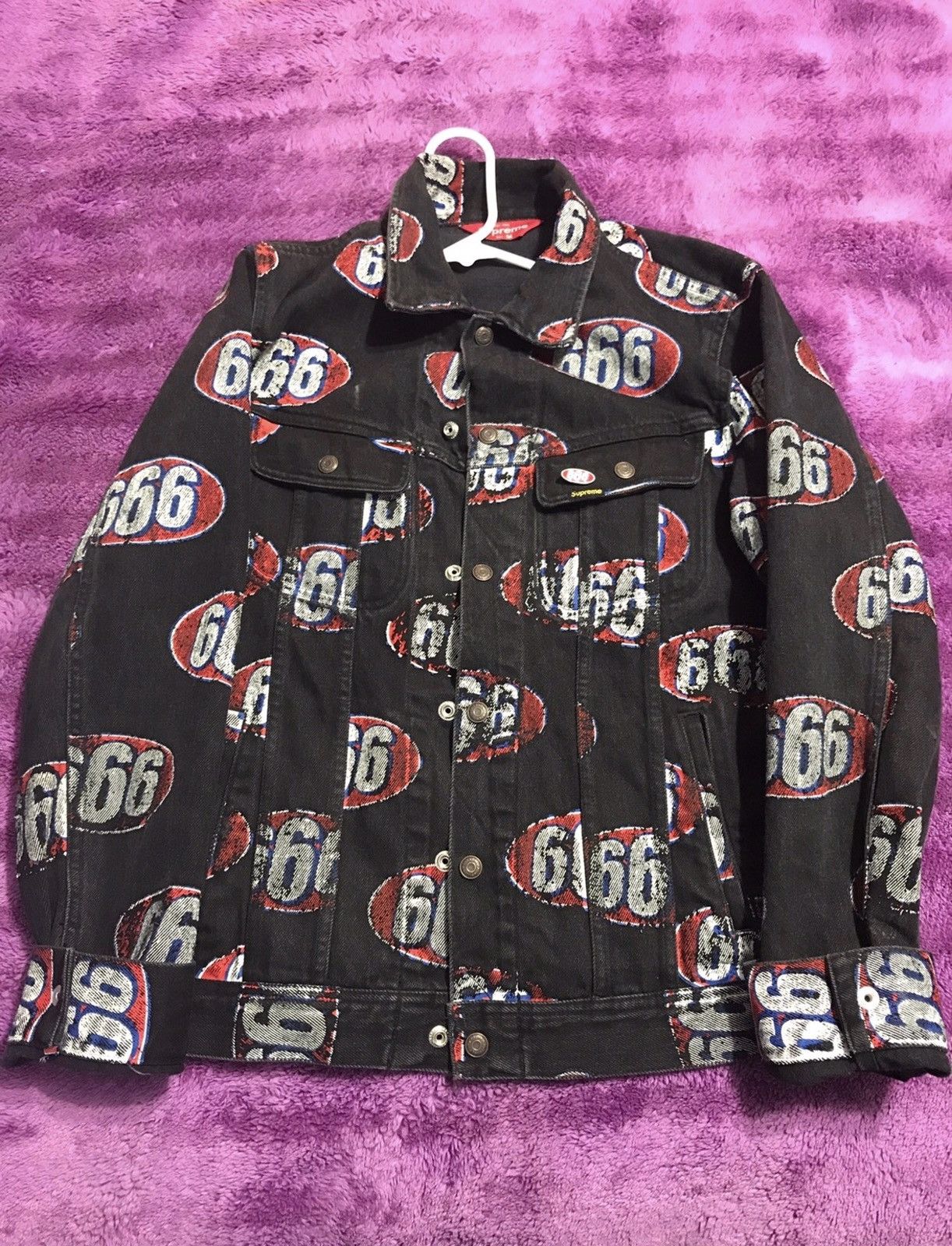 Supreme 666 Denim Jacket | Grailed