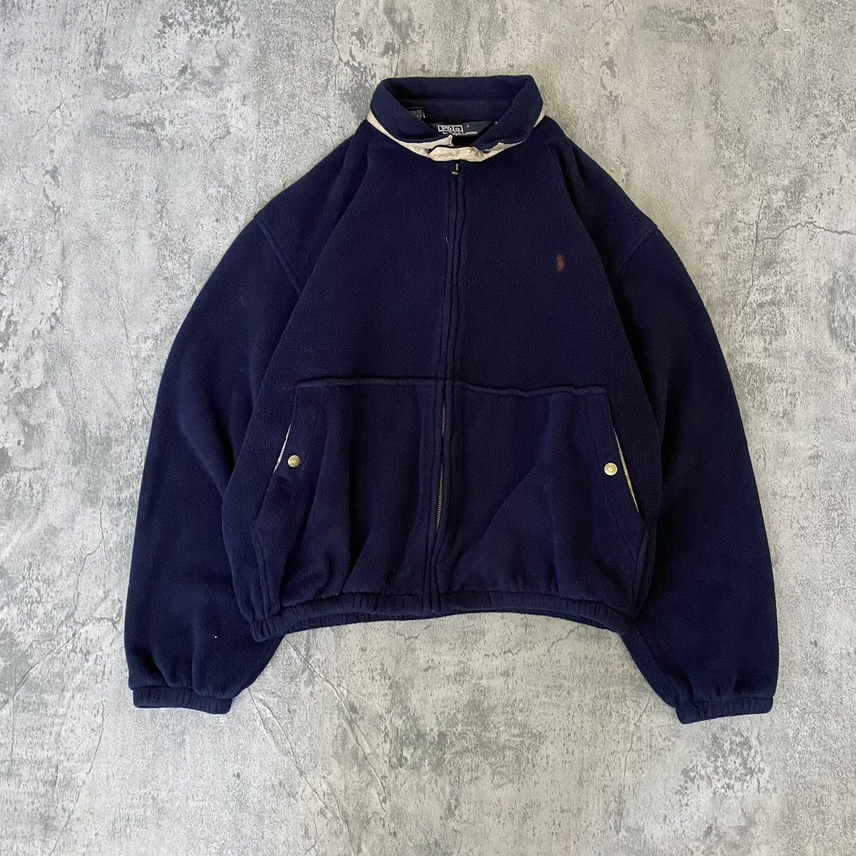 Polo Ralph Lauren Vintage 90s Polo Ralph Lauren Harrington Sherpa Jacket Sz XL | Grailed