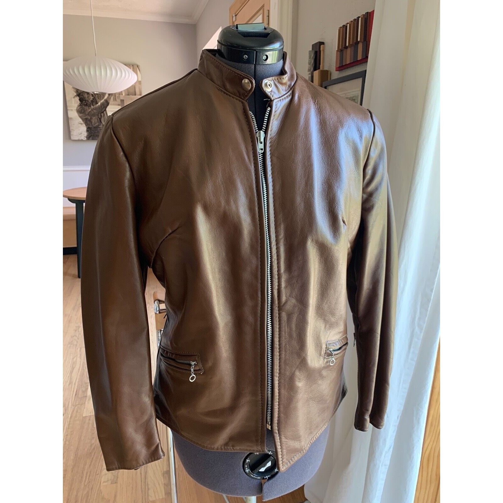 Reed Vintage Reed Leather Moto Jacket Brown Sz S | Grailed