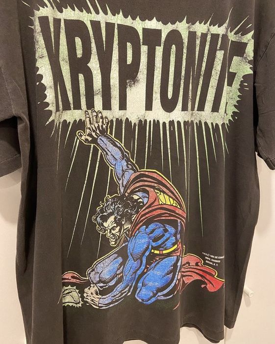 Changes 90s SUPERMAN KRYPTONITE SHIRT | Grailed