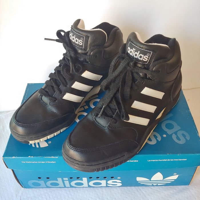 Adidas Adidas Enforcer Mid High Top Basketball Shoes + Box Vtg 1993 ...