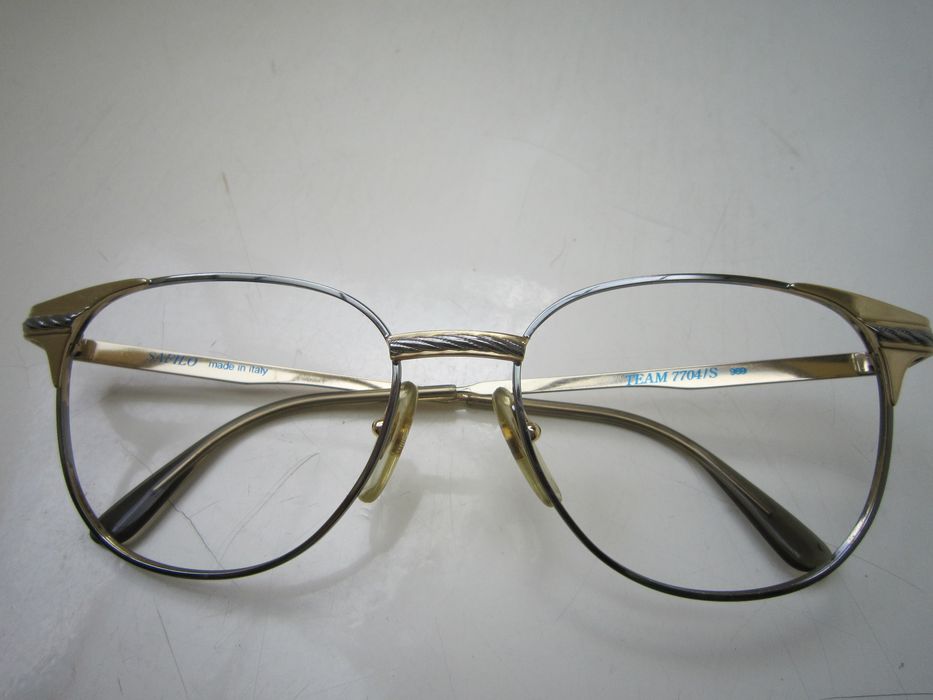 Safilo Vintage Safilo TEAM 7704/S Silver Gold Eyeglasses Italy | Grailed