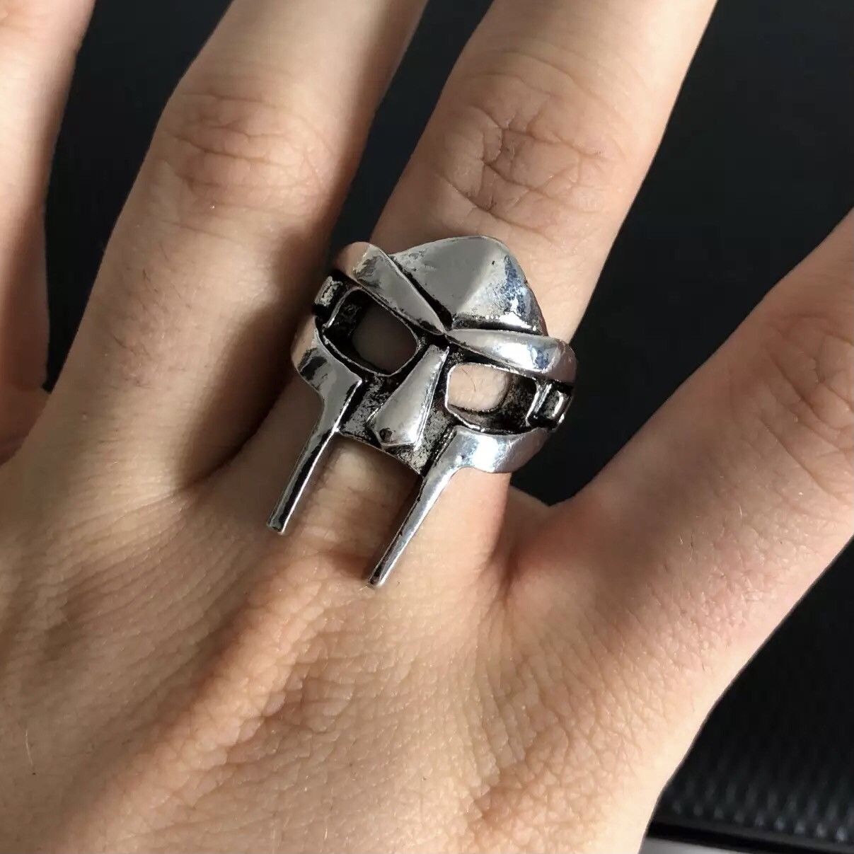 Jewelry Classic Retro MF DOOM Mask Ring | Grailed