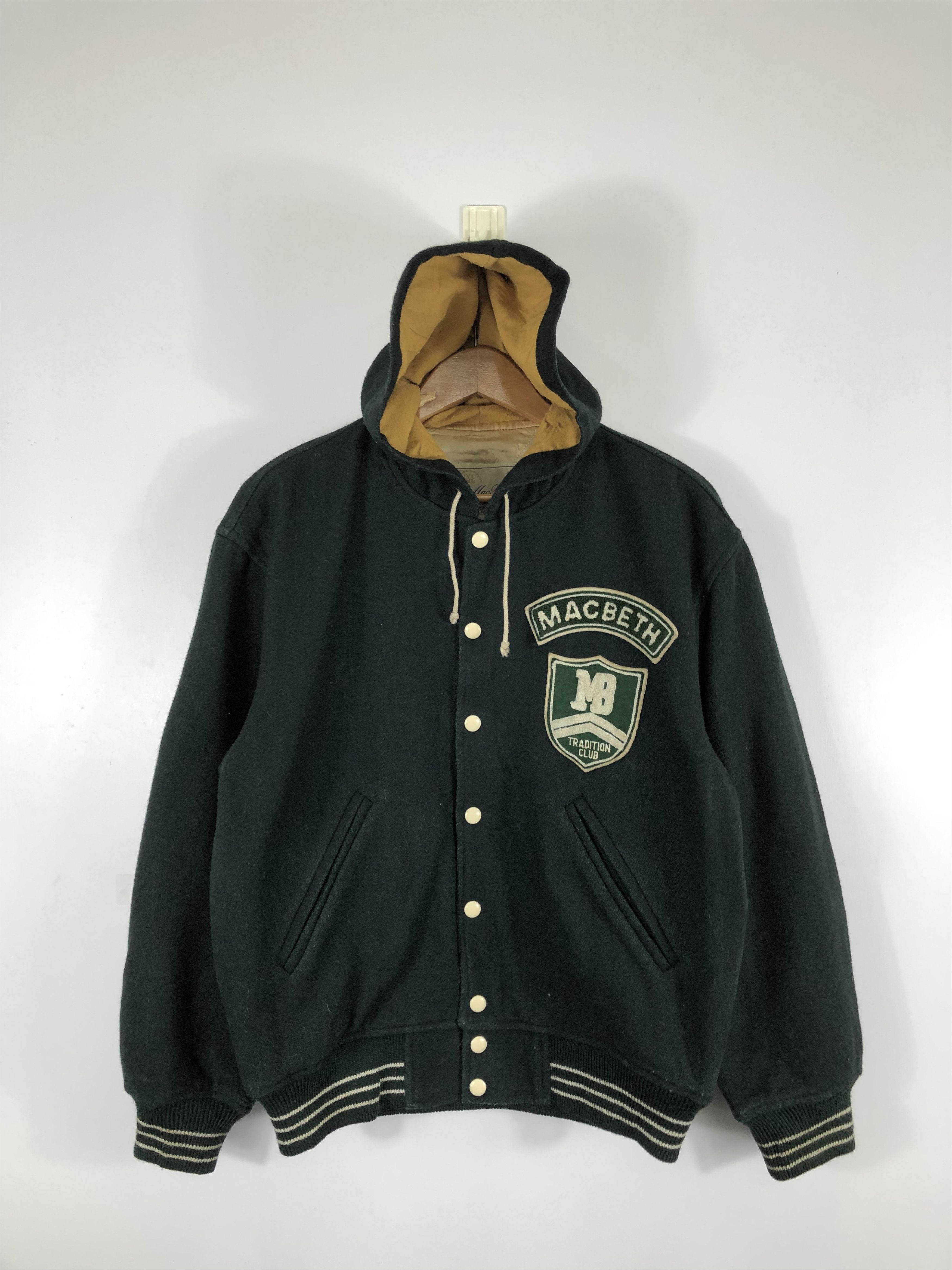 Vintage Vintage 90s Macbeth Varsity Jacket Hoodie | Grailed