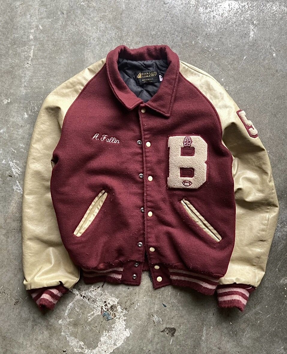 American College × Varsity Jacket × Vintage Vintage 1970s Varsity ...