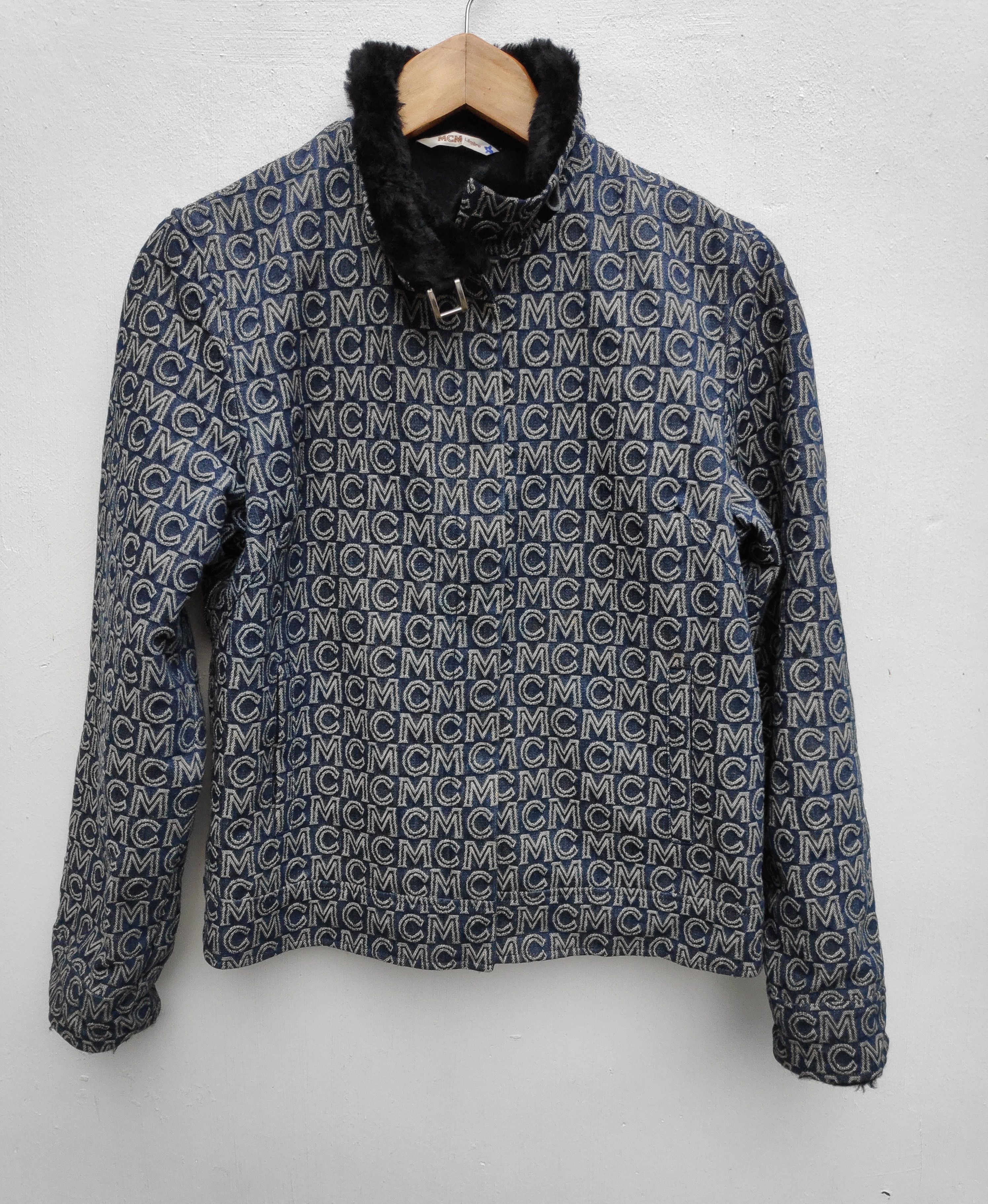MCM MCM Legere Mode Creation Munchen Monogram Denim Jacket | Grailed