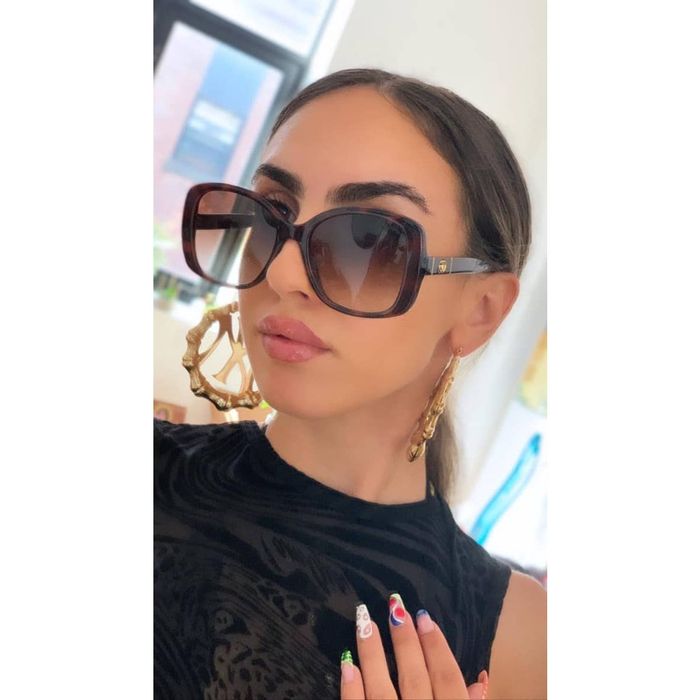 Gucci New Gucci Gg0762s Brown Butterfly Sunglasses Marmont Logo Grailed