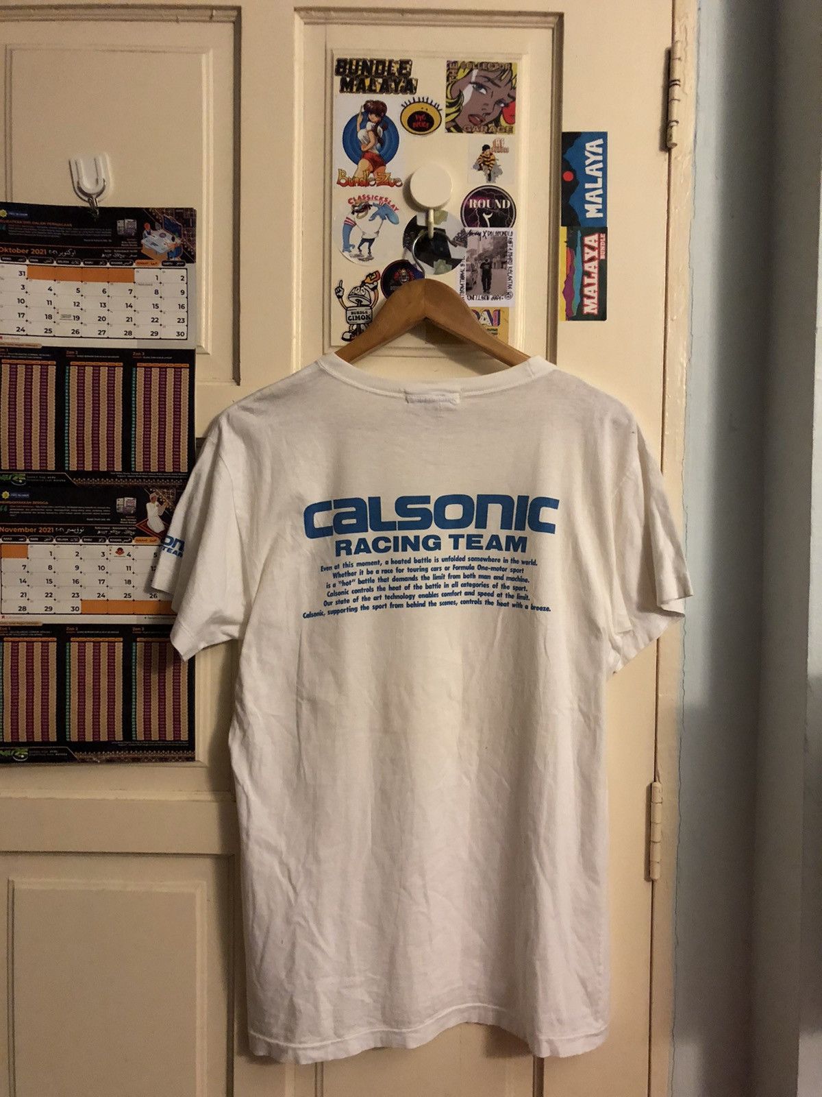 Racing × Vintage Vintage Calsonic Racing Team Skyline Tshirt | Grailed