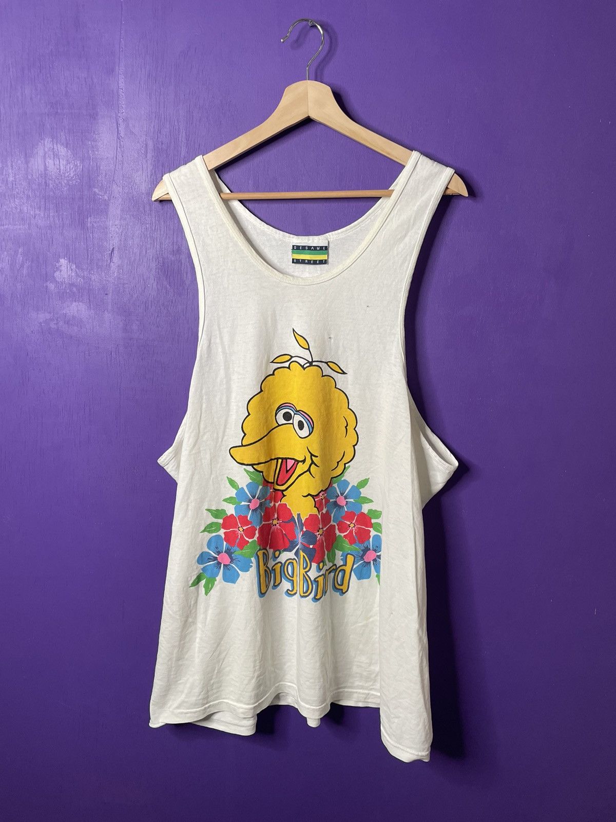 Streetwear × Vintage Vintage Sesame Street big bird tank top | Grailed