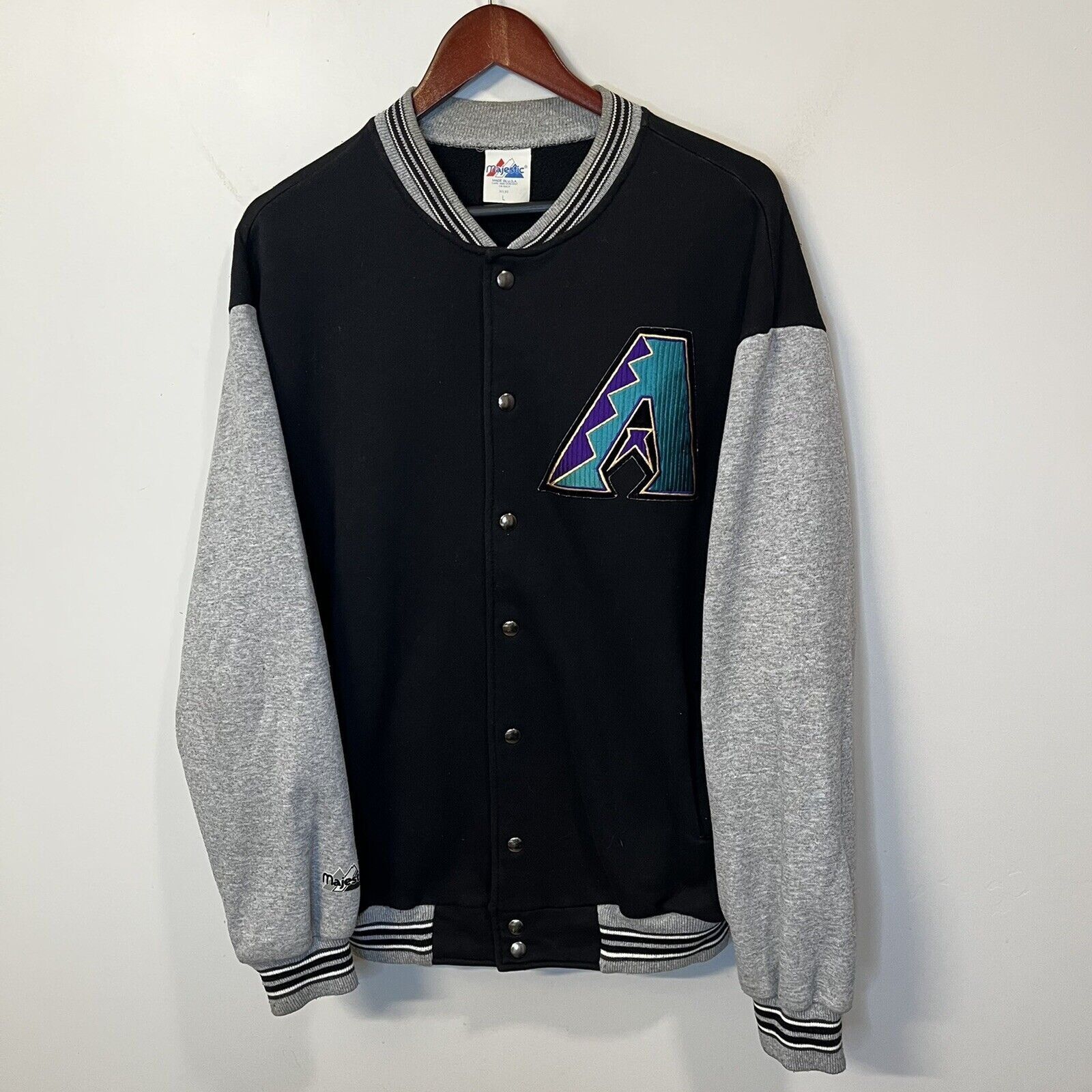 Vintage VTG 90s Majestic MLB Arizona Diamondbacks Varsity Jacket | Grailed