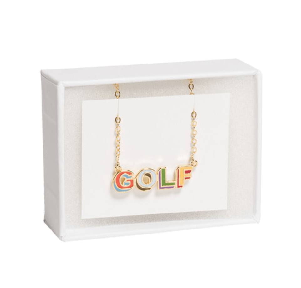 Golf Wang 3D Logo Gold Necklace Golf Wang Chain | Grailed