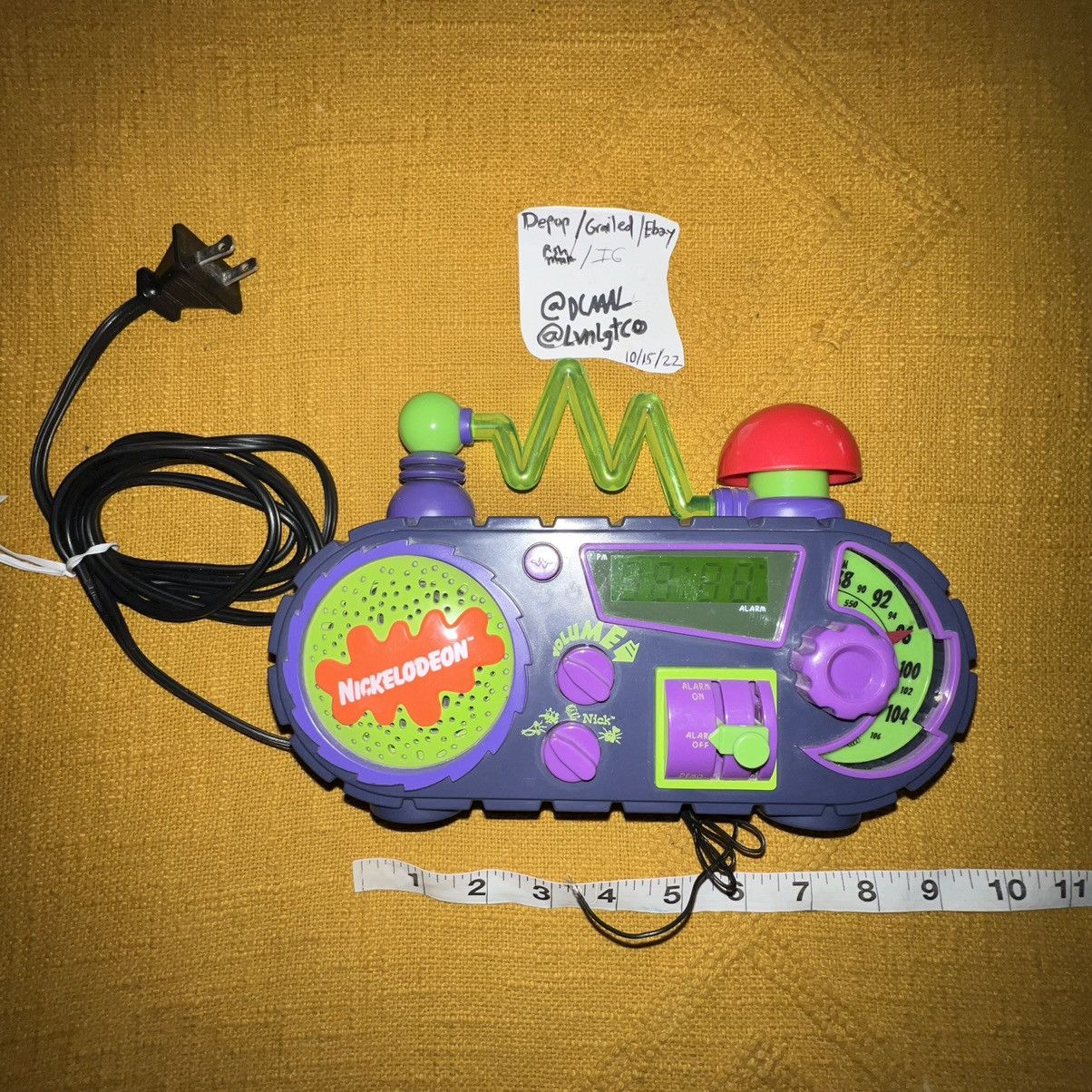 Nickelodeon Vintage Nickelodeon Radio Alarm Clock time blaster | Grailed