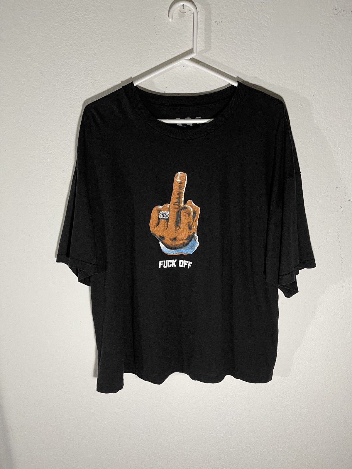 Half Evil × Vintage Half Evil Middle Finger Shirt | Grailed