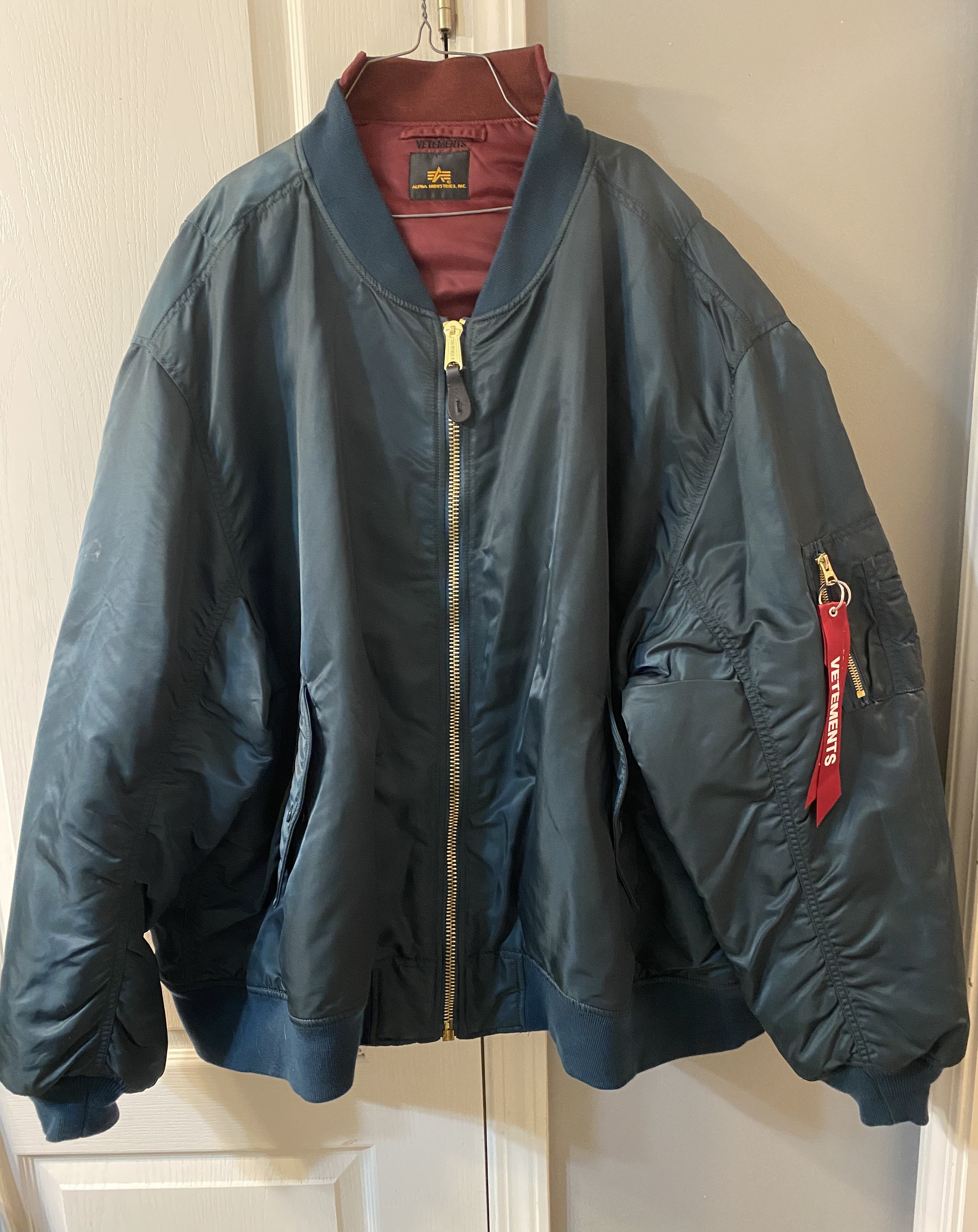 Vetements OG Oversized Reversible Bomber Jacket | Grailed