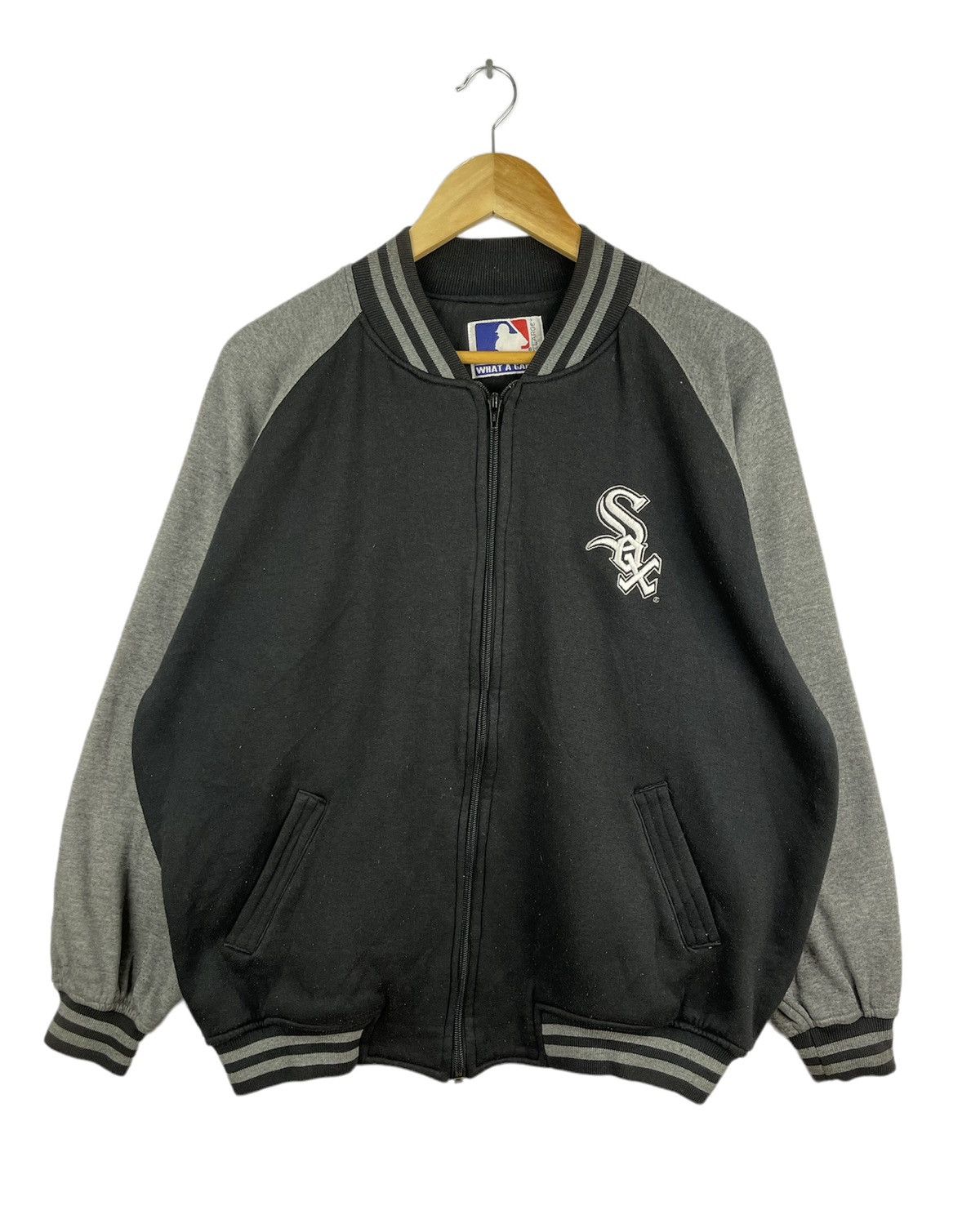 MLB × Varsity Jacket × Vintage Chicago Sox MLB Varsity Zipper Jacket ...