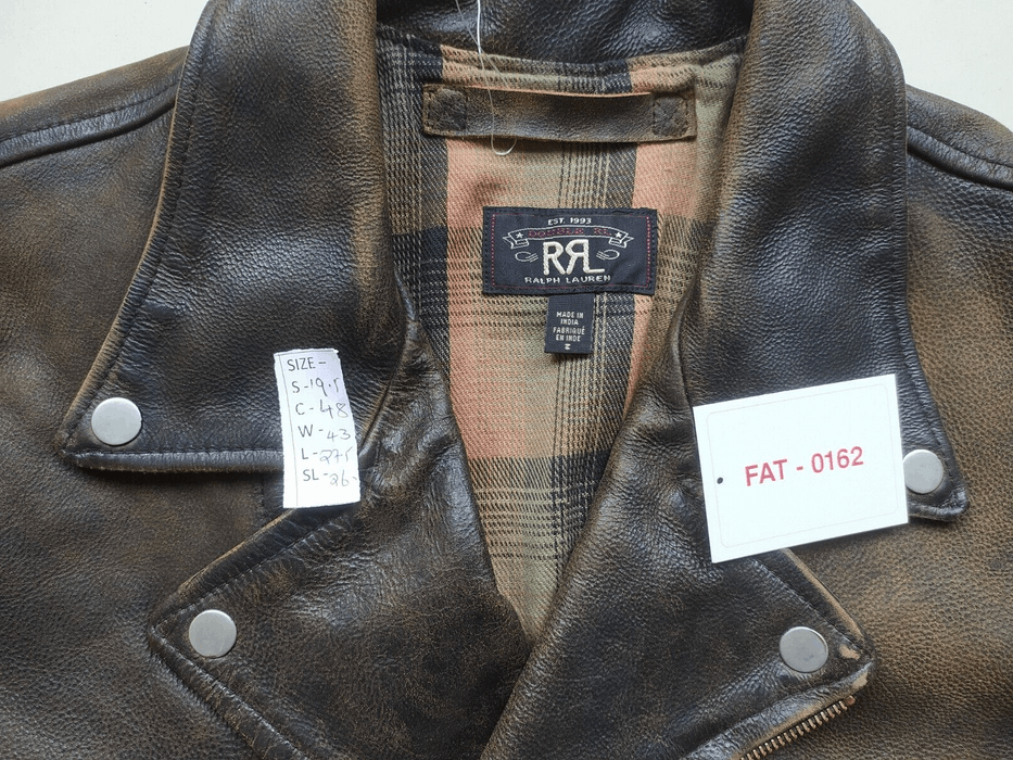 RRL Ralph Lauren Double RL Leather Biker Jacket | Grailed