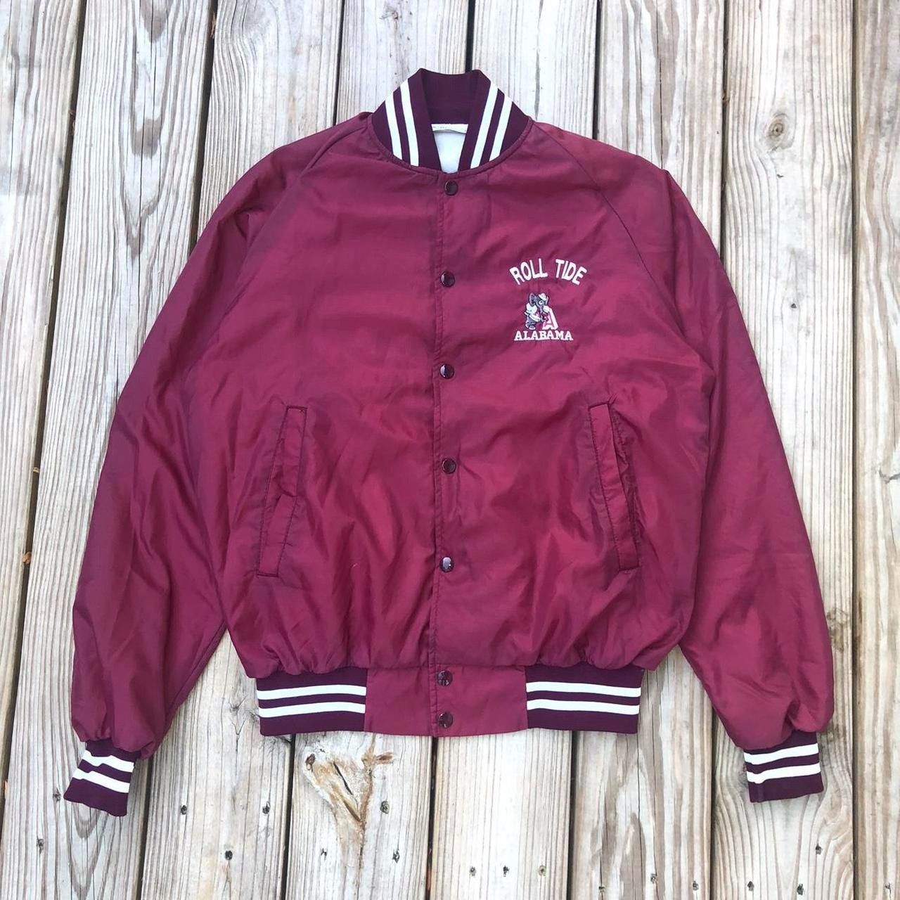 Streetwear × Vintage Vintage University Of Alabama Satin Jacket Roll ...
