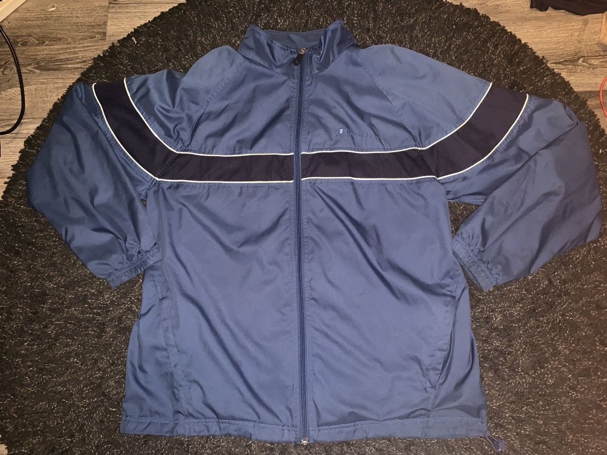 Champion × Vintage Vintage Champion Jacket Blue (Large) | Grailed