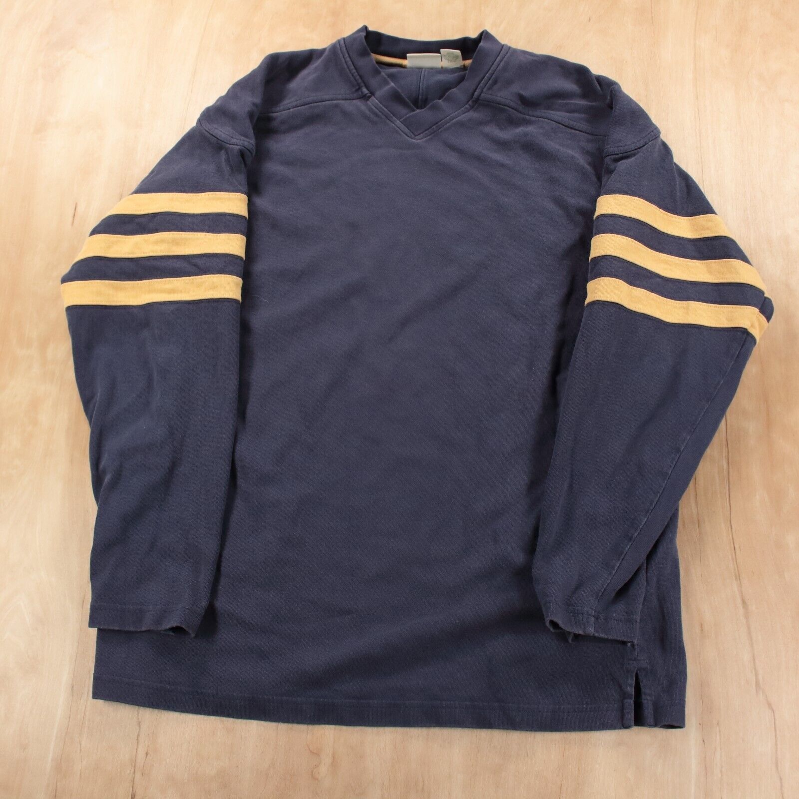 Vintage vtg LL BEAN striped rugby shirt MEDIUM faded ivy trad prep 80s ...