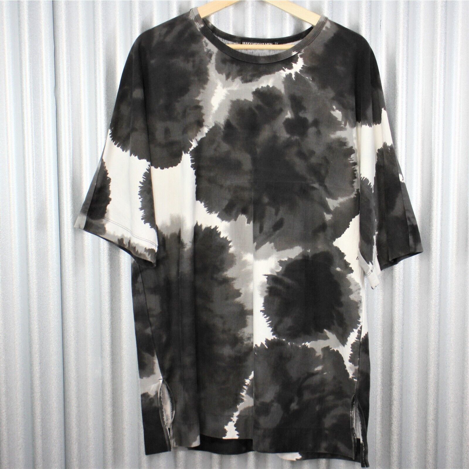 Issey Miyake Issey Miyake Men Black White Tie Dye Oversized Tee Shirt 2 ...