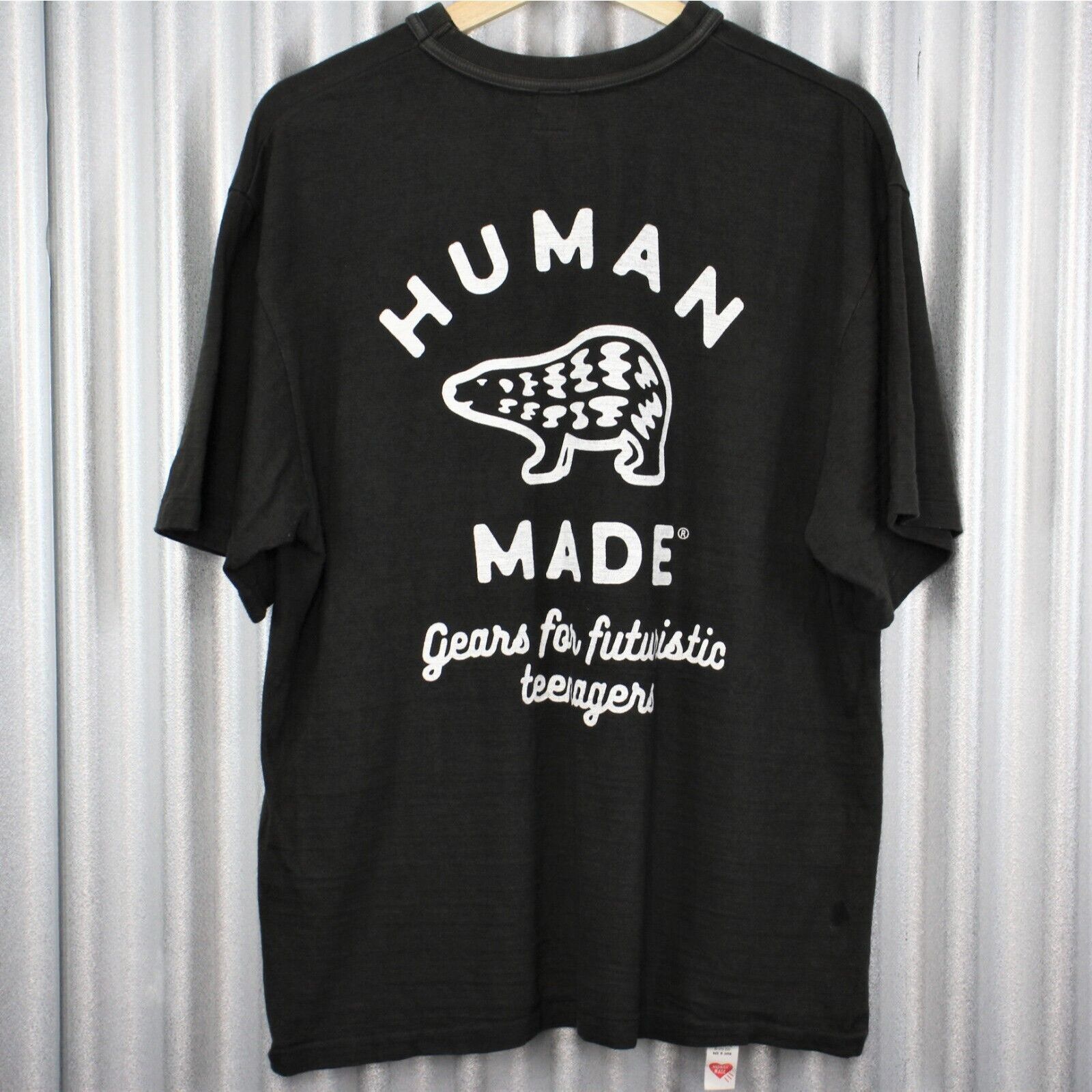 Human Made Human Made Embroidered Logo Pocket Tee & Back Print Design ...