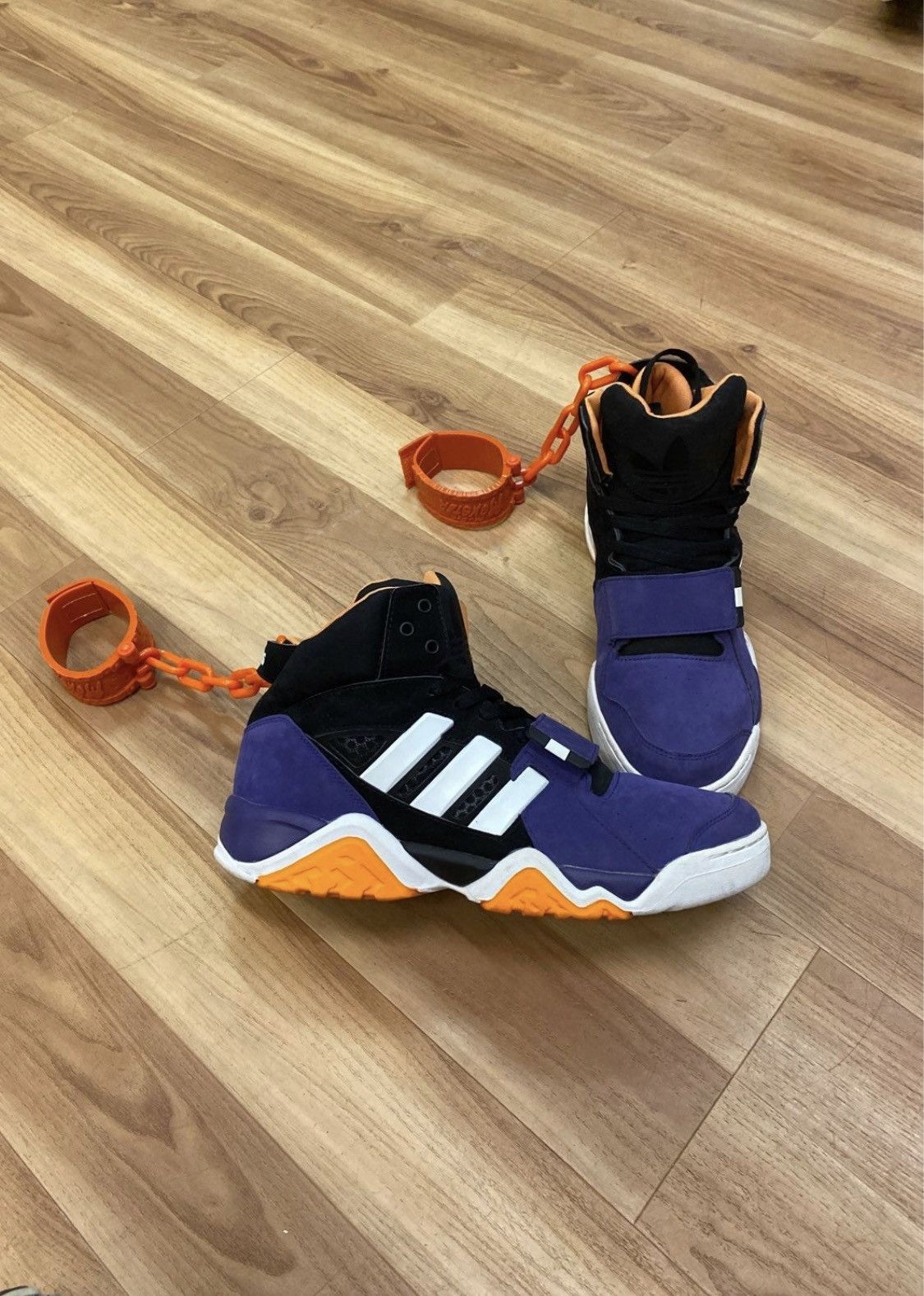 Jeremy Scott Adidas Jeremy Scott Shackles, size 12, Rare! | Grailed