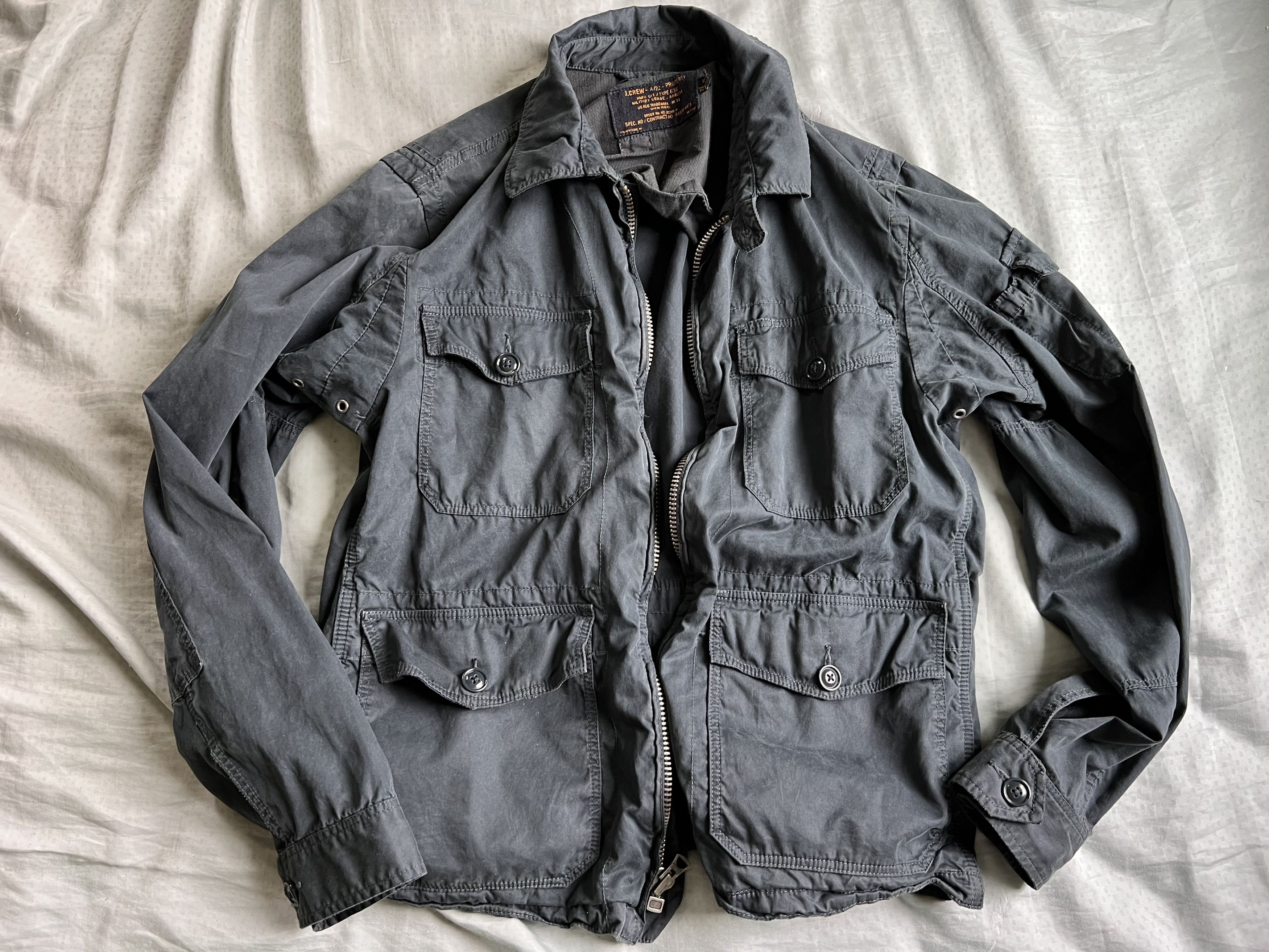 J.Crew J. Crew quad utility military jacket BLUE medium $188 | Grailed