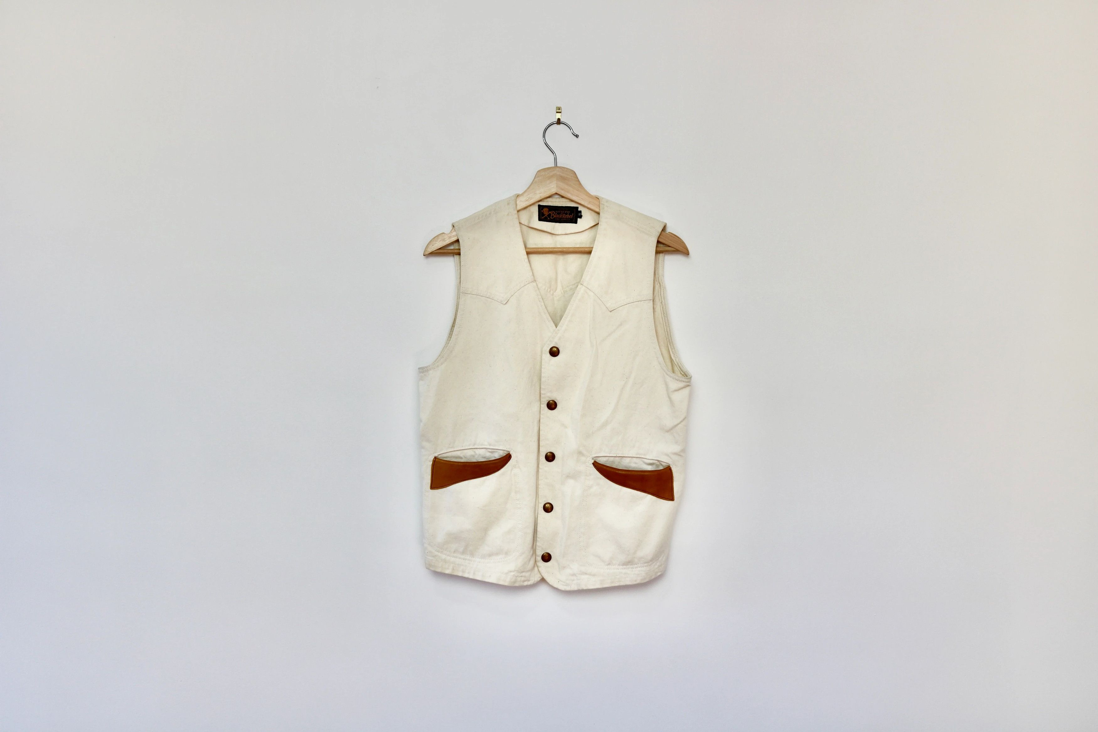 Iron Heart Rude Gallery Black Rebel Canvas Vest | Grailed
