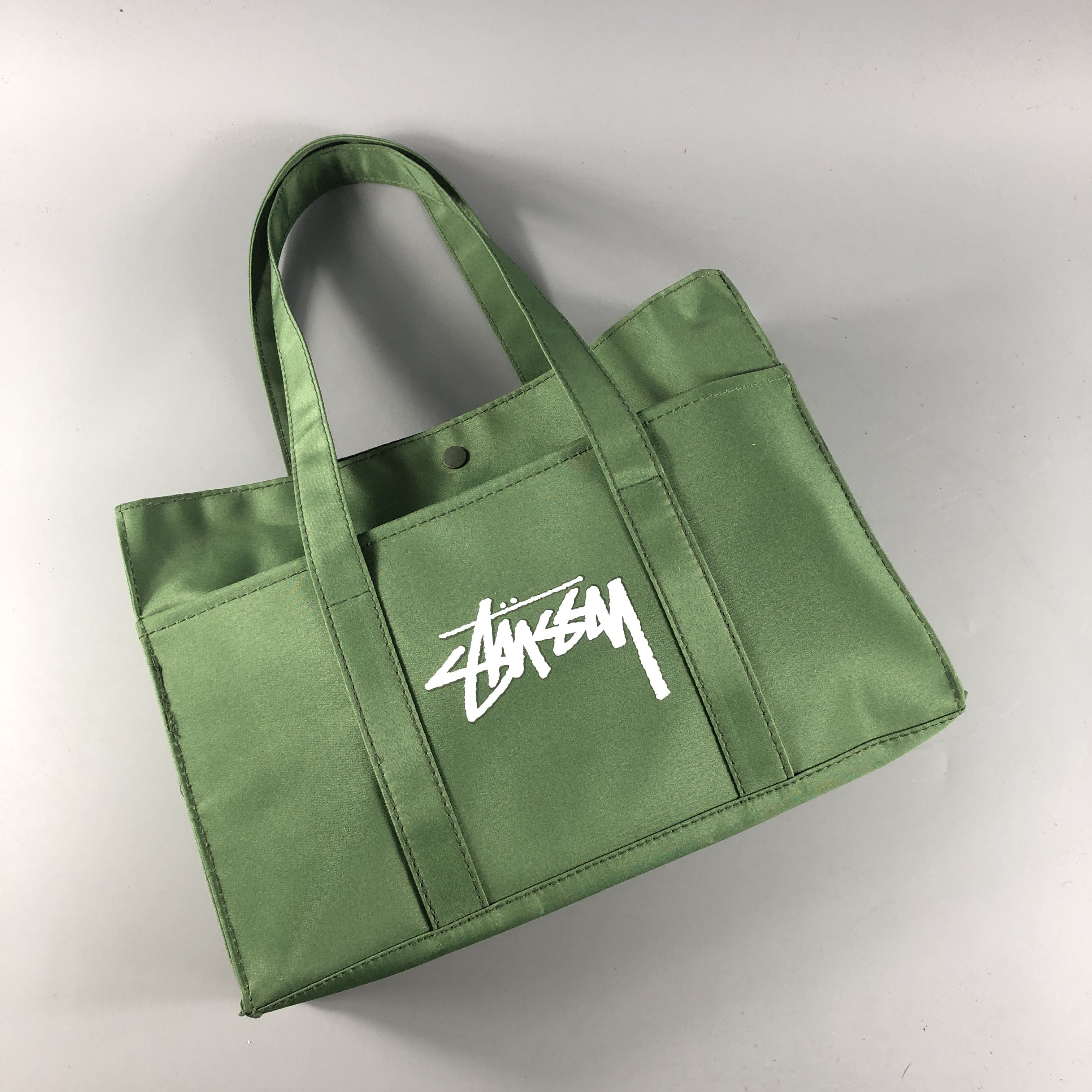 Stussy AUTHENTIC 🇯🇵 Stussy Magazine Military Colour Tote Bag | Grailed