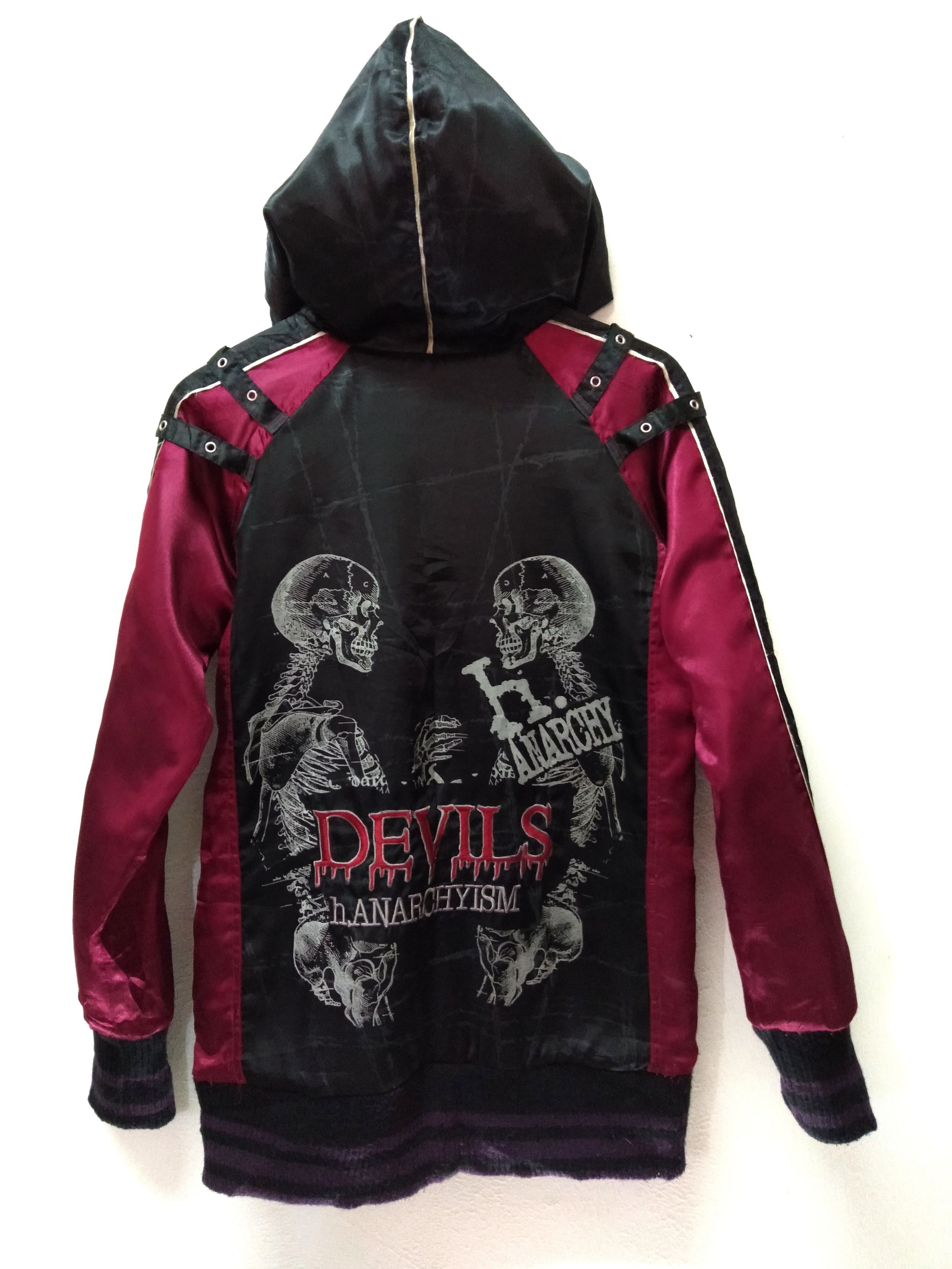 The Anarchy Anarchy devils anarchyism satin jacket | Grailed