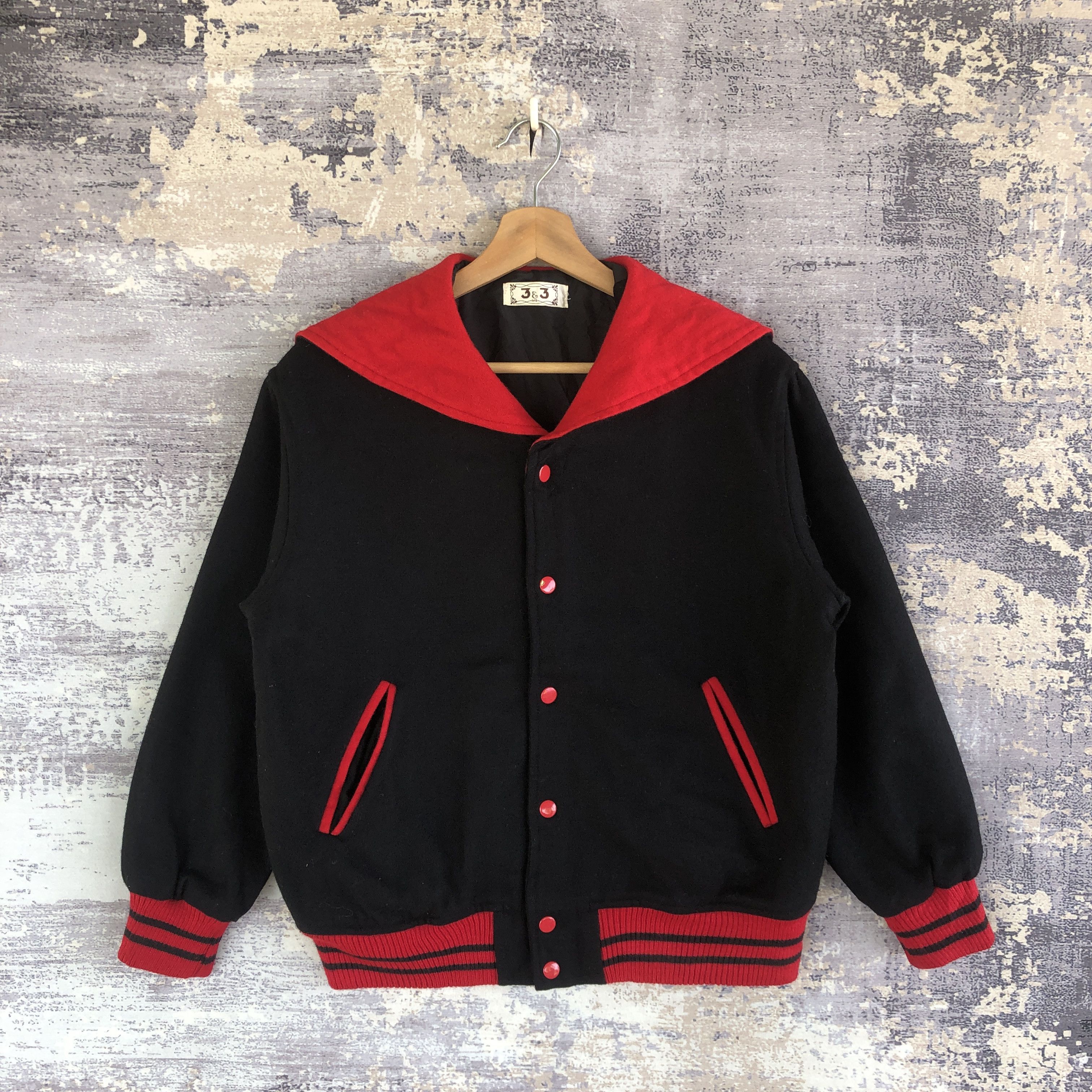 Vintage Vintage 3&3 Japanese Varsity Jacket Japanese Wool Jacket | Grailed