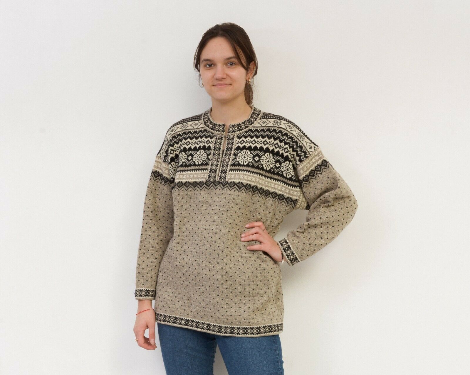 Vintage Apleks Sweater Wool Scandinavian Jumper Claps Christmas VTG ...