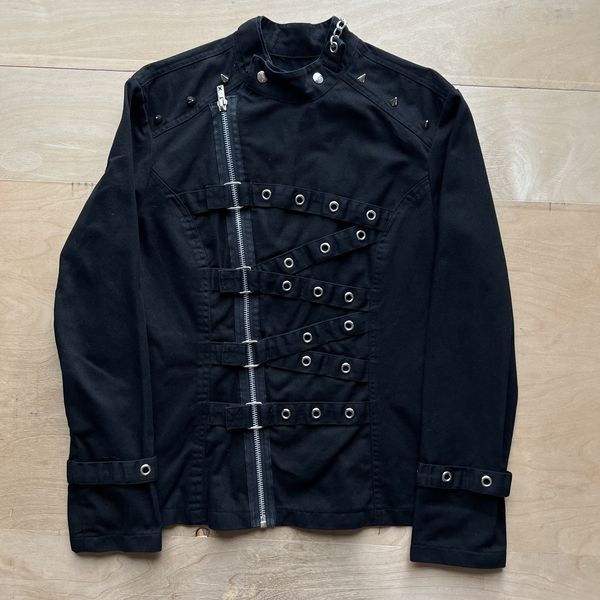 Tripp Nyc Vintage Tripp NYC Straight Jacket M Black Full Zip Grunge ...