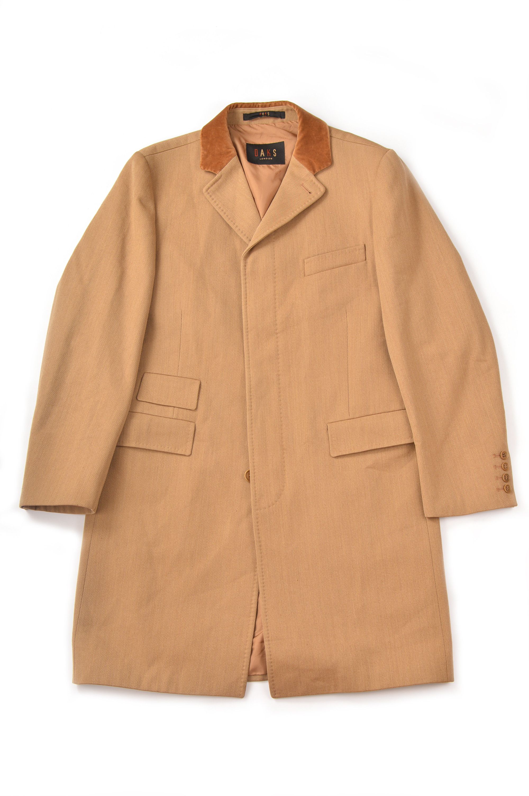 Burberry × DAKS Daks London Signature Beige Wool Coat | Grailed