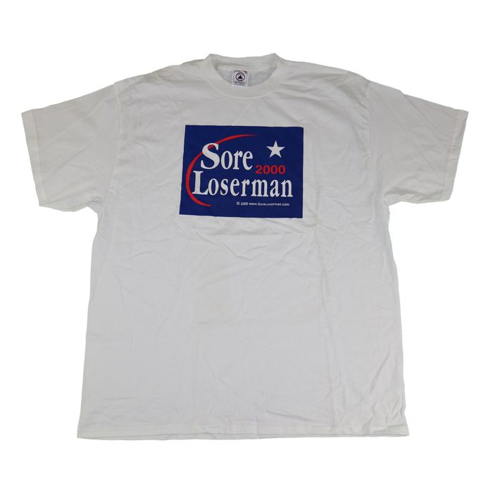 Delta Vintage Sore Loserman 2000 George W Bush Parody shirt | Grailed