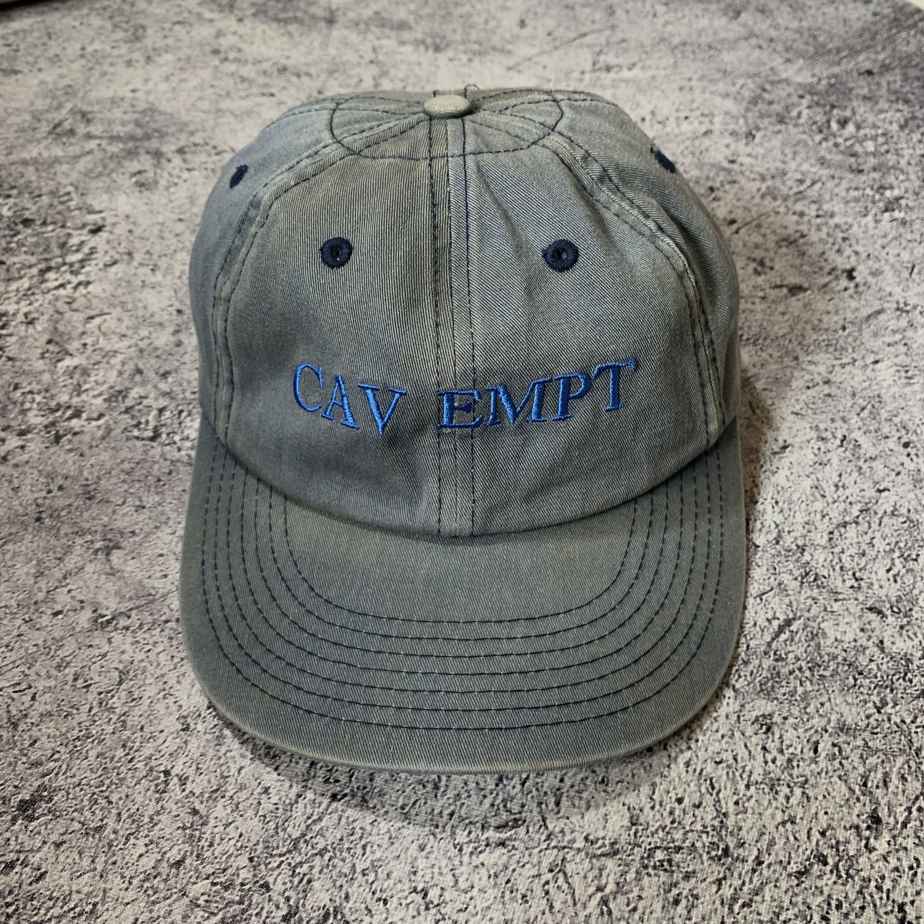Cav Empt Cav Empt Logo Script Washed 6 Panel Hats | Grailed