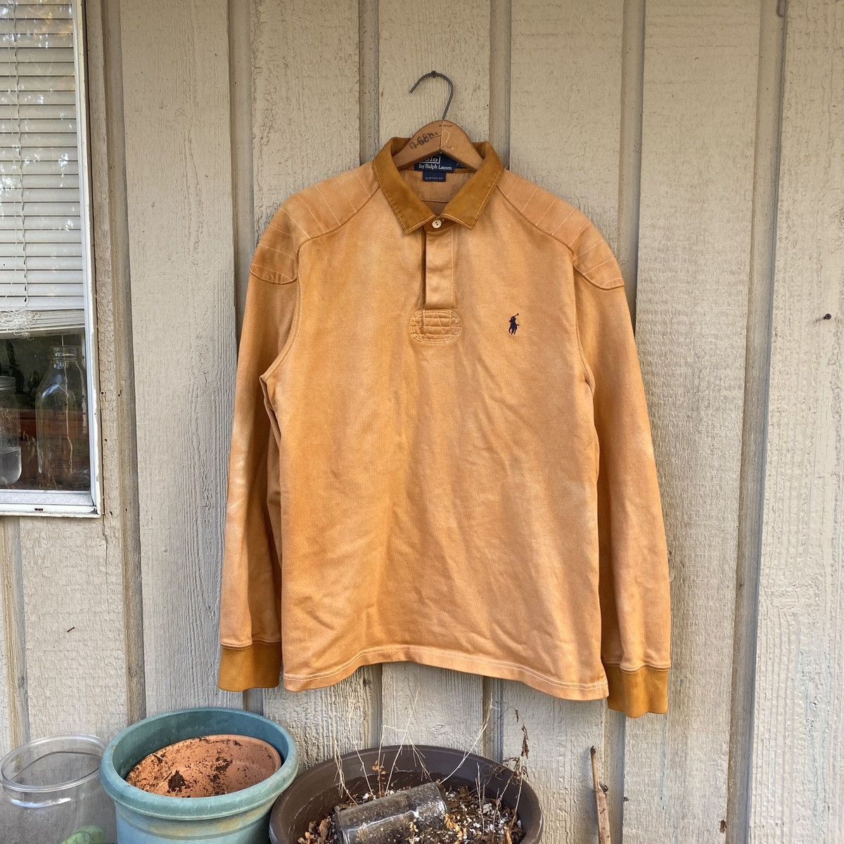 Polo Ralph Lauren × Ralph Lauren × Vintage Polo Rugby Jersey Elbow ...