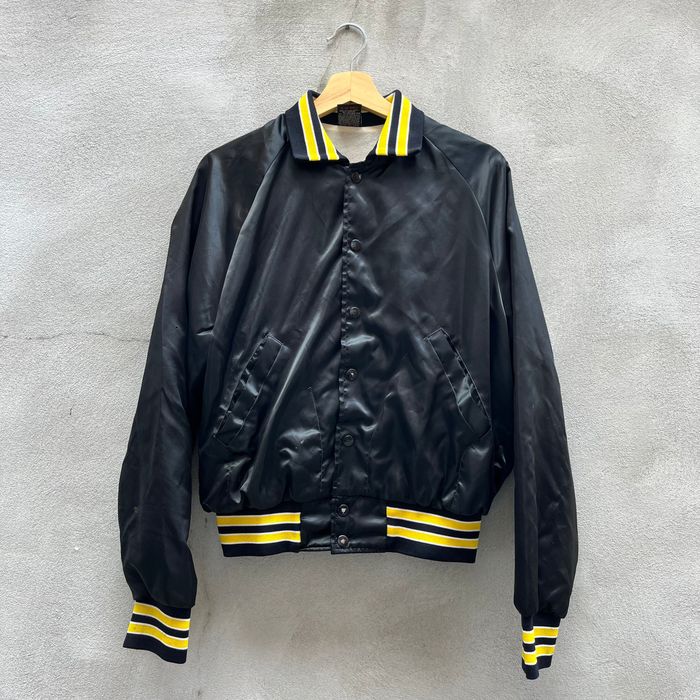 Vintage 80’s CO-OP Records Satin Jacket | Grailed